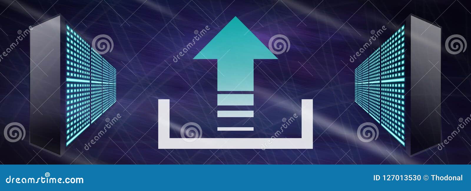 Concept of upload stock illustration. Illustration of information ...