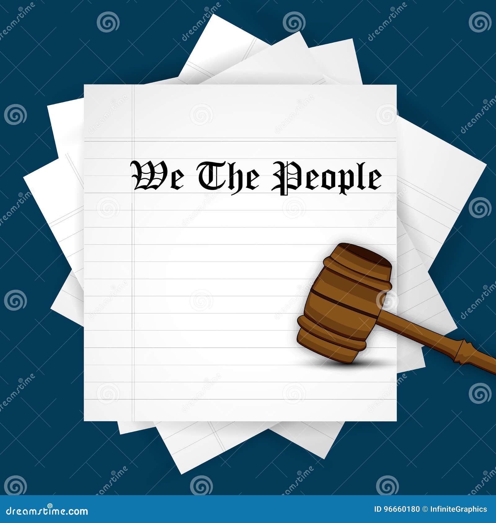 Illustration of USA Constitution Day Background Stock Vector ...