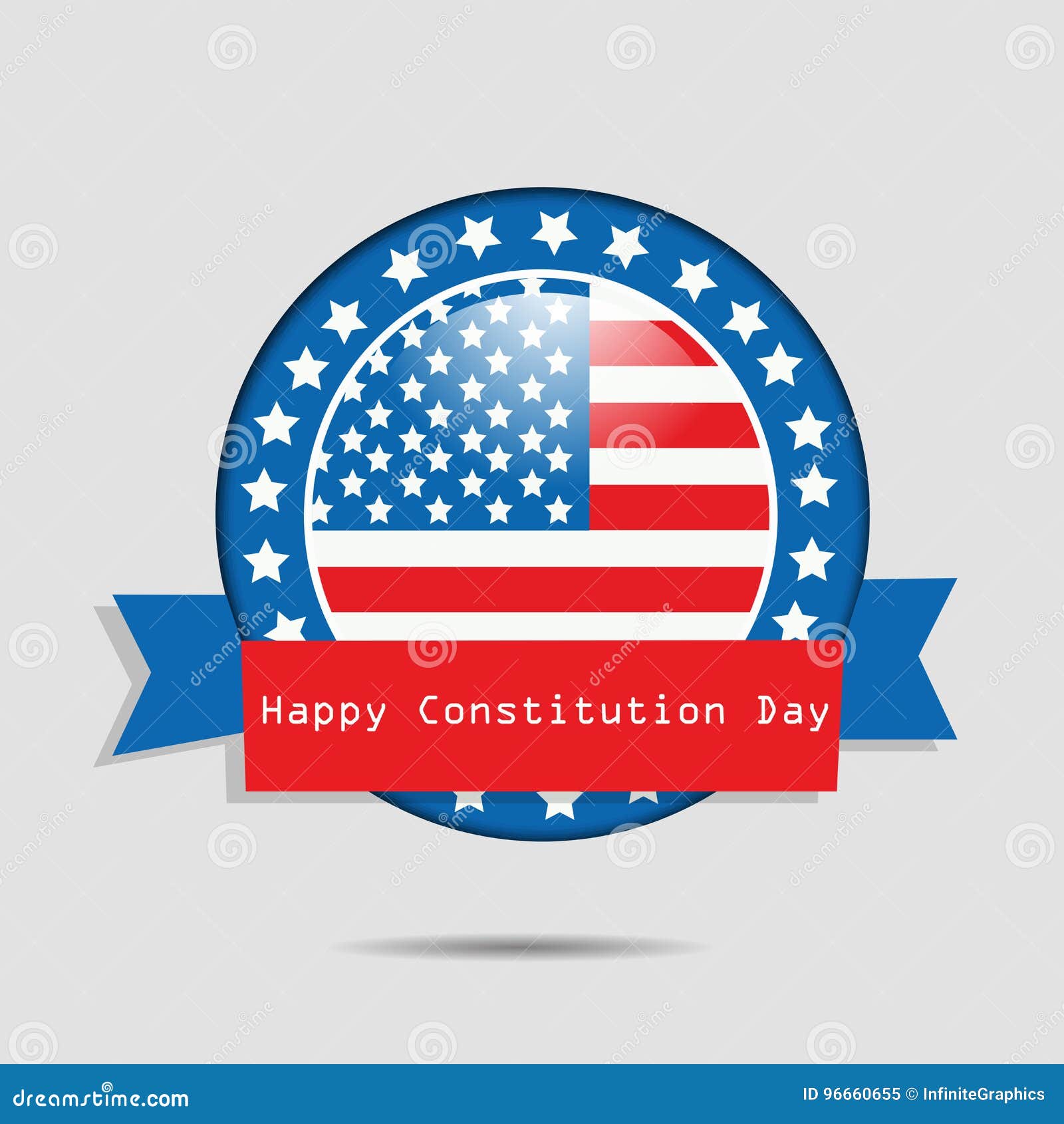 Illustration of USA Constitution Day Background Stock Vector ...