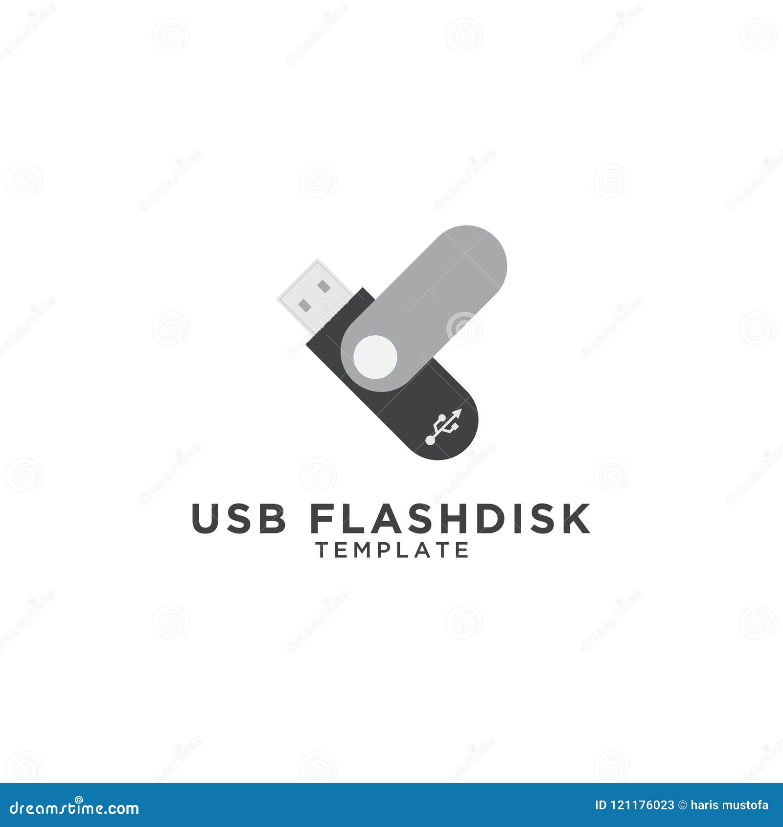 USB Flashdisk Graphic Design Template Stock Vector - Illustration of ...