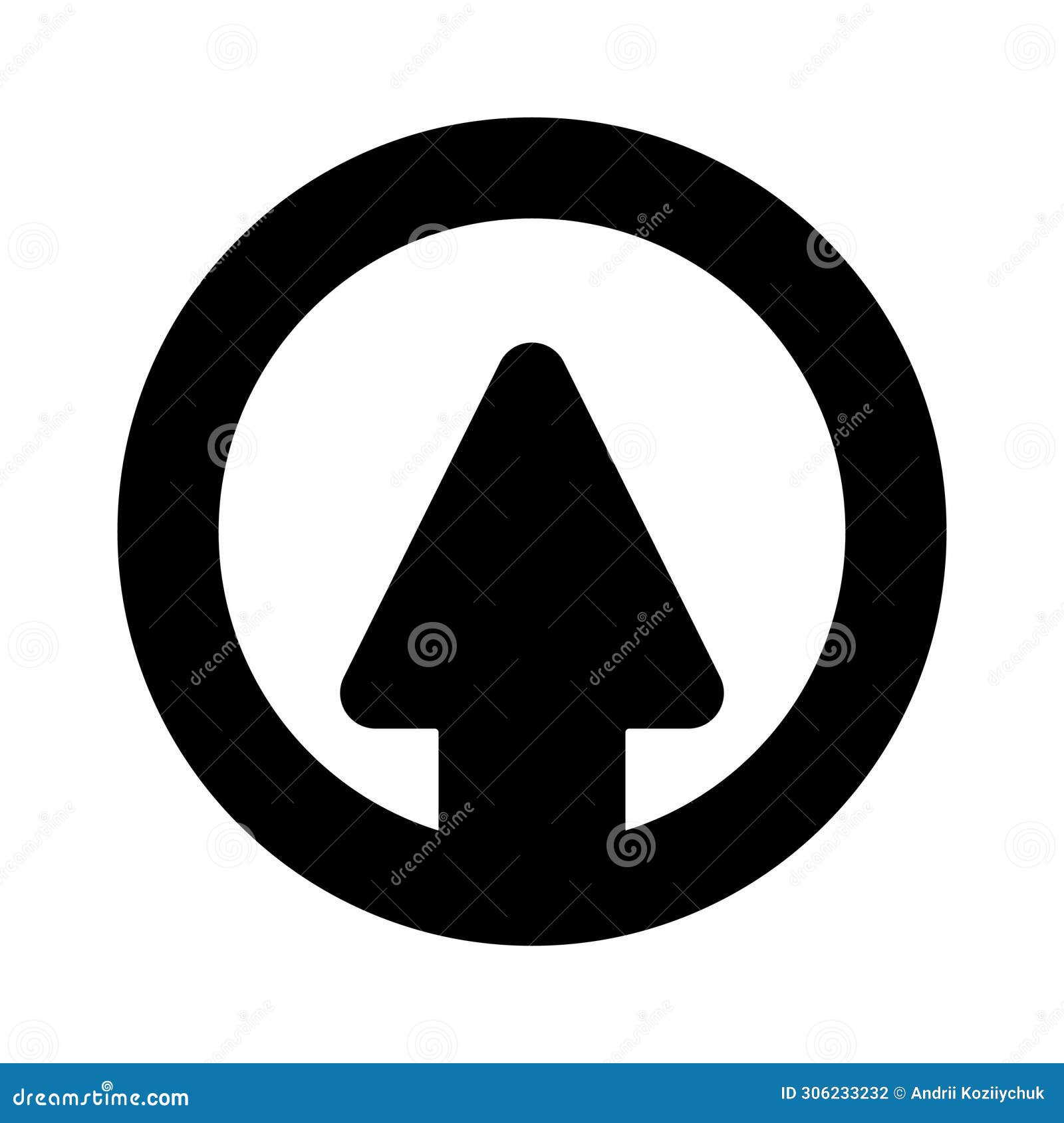 Black Arrow in a Circle Vector Icon. Up Arrow Vector. Circle with Arrow ...