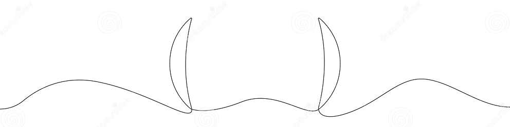 Brackets Icon Line Continuous Drawing Vector. One Line Brackets Icon ...