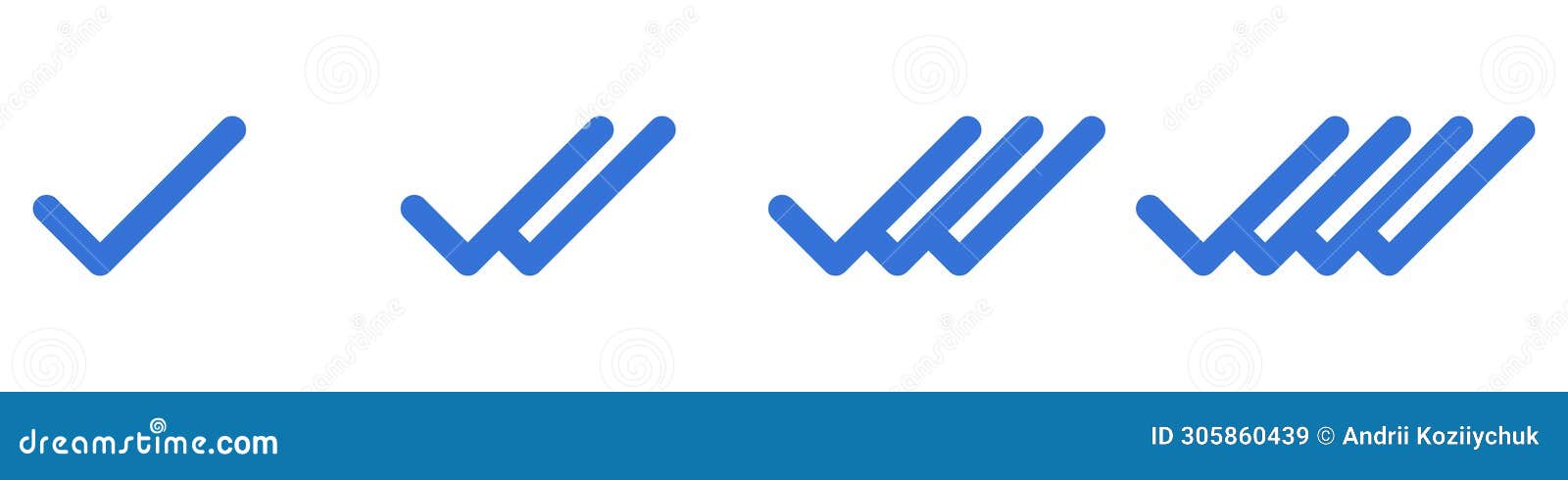 Check Marks Vector Set. Vector Confirmation Icon. Set of Check Marks ...