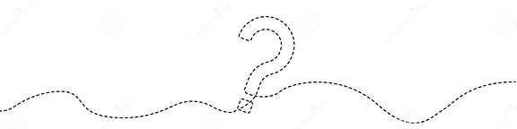 Continuous Line Drawing of Question Mark Vector. Punctuation Mark, End ...