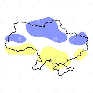 Map of Ukraine Line Continuous Drawing Vector. One Line Map of Ukraine ...