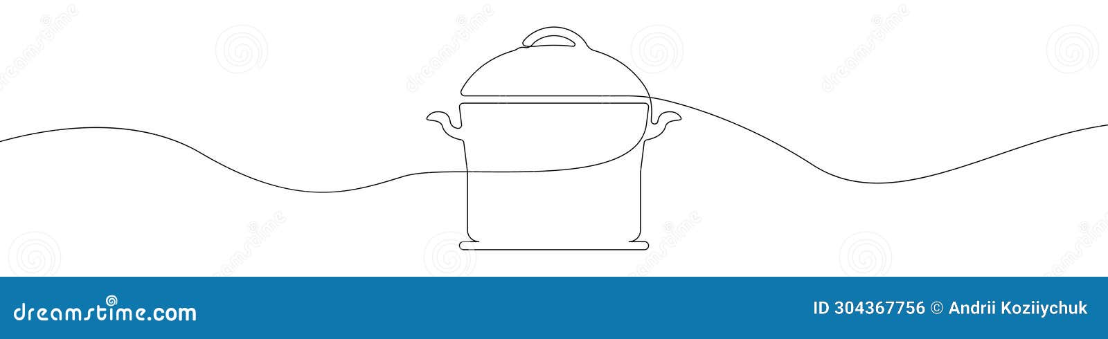 Pan Line Continuous Drawing Vector. One Line Pan Vector Background. Pan ...