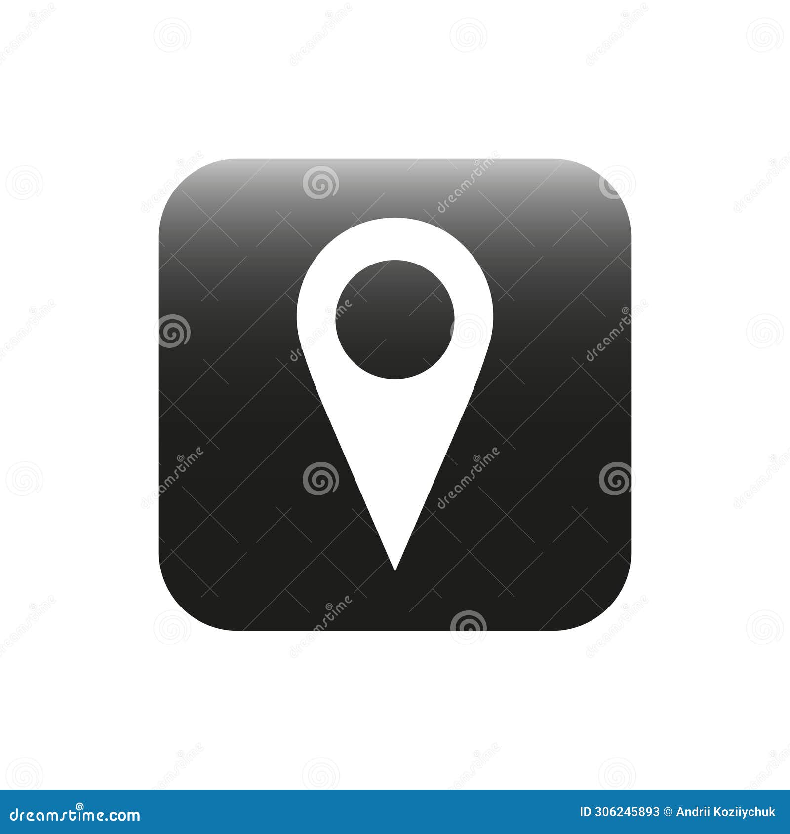 Point on the Map Icon. Map Label Vector Trendy Icon. Location Button ...