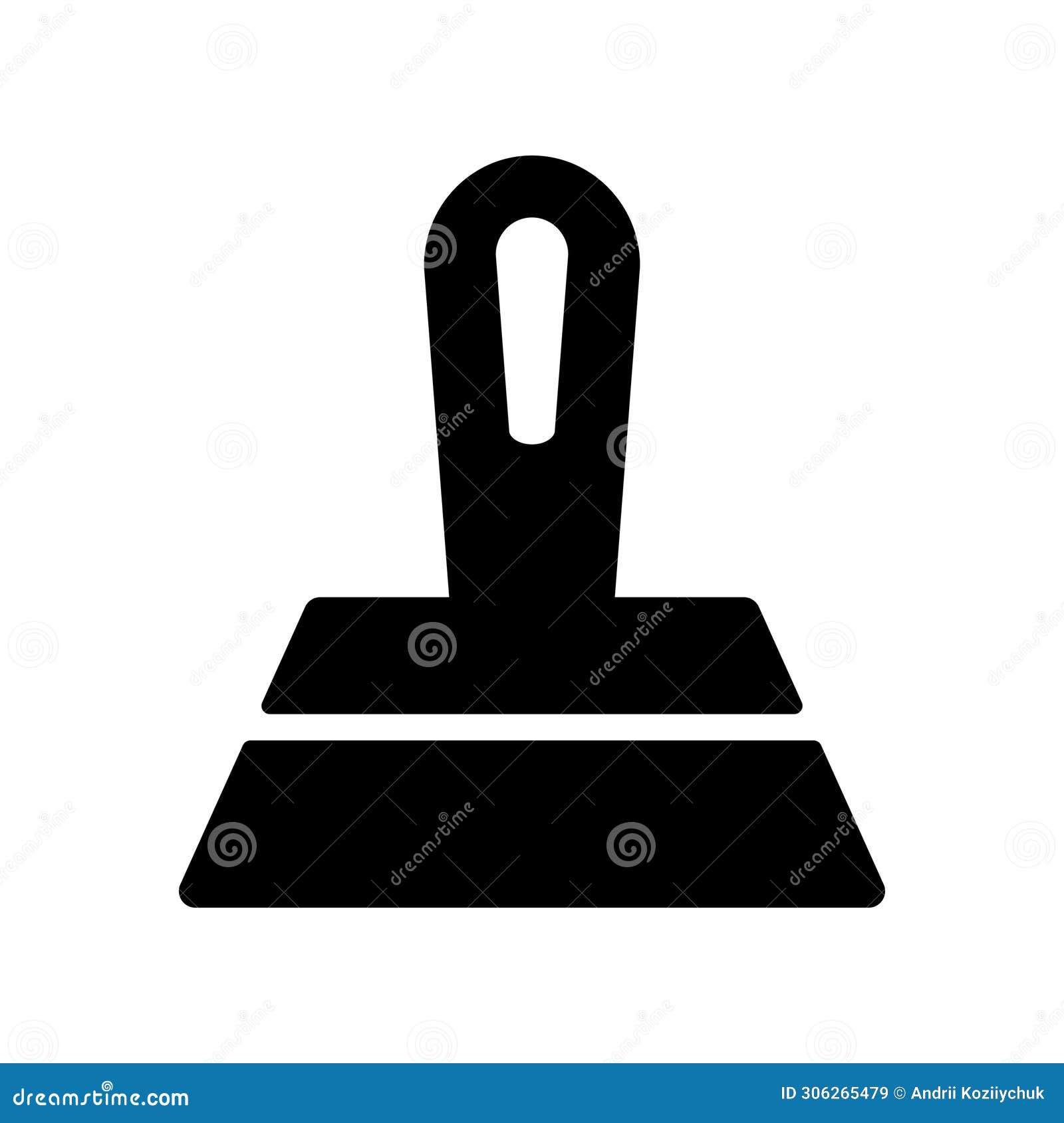 Putty Knife Vector Icon. Putty Knife Icon Isolated on White Background ...