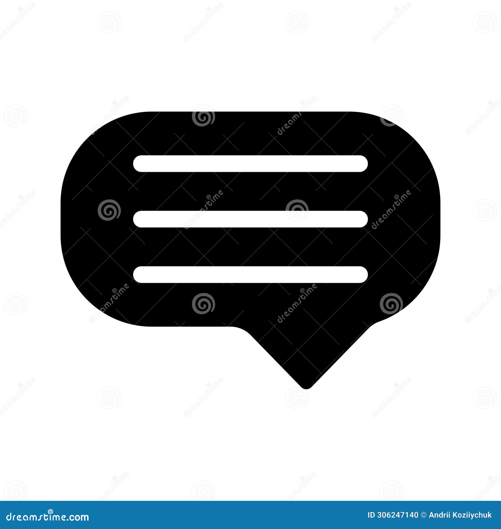 SMS Icon. Vector Message Icon in Flat Style. Trendy Sms or Message ...