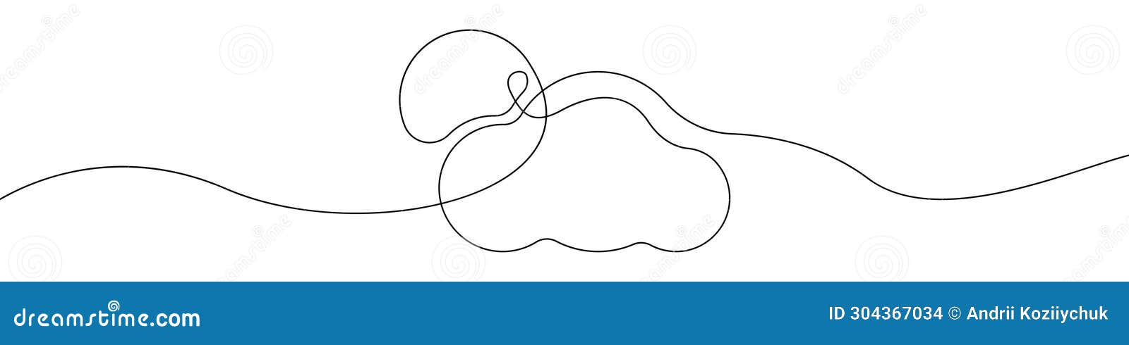 The Sun and the Moon Line Continuous Drawing Vector. One Line the Sun ...