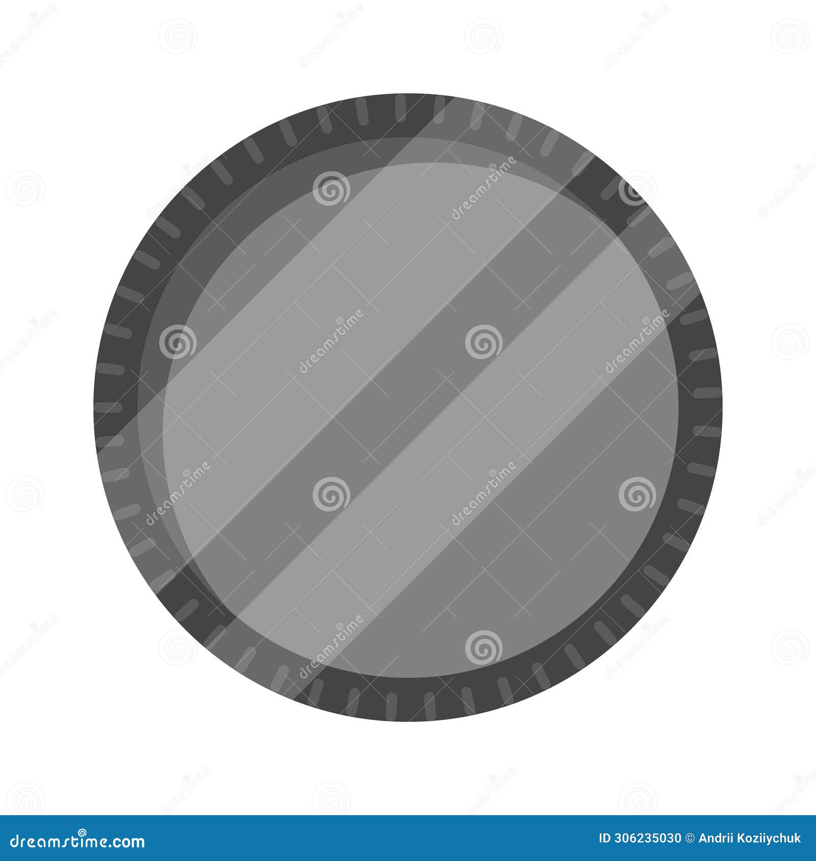 Vector Pattern of Gray Coin. Gray Coin Empty Vector. Silver Coin Vector ...