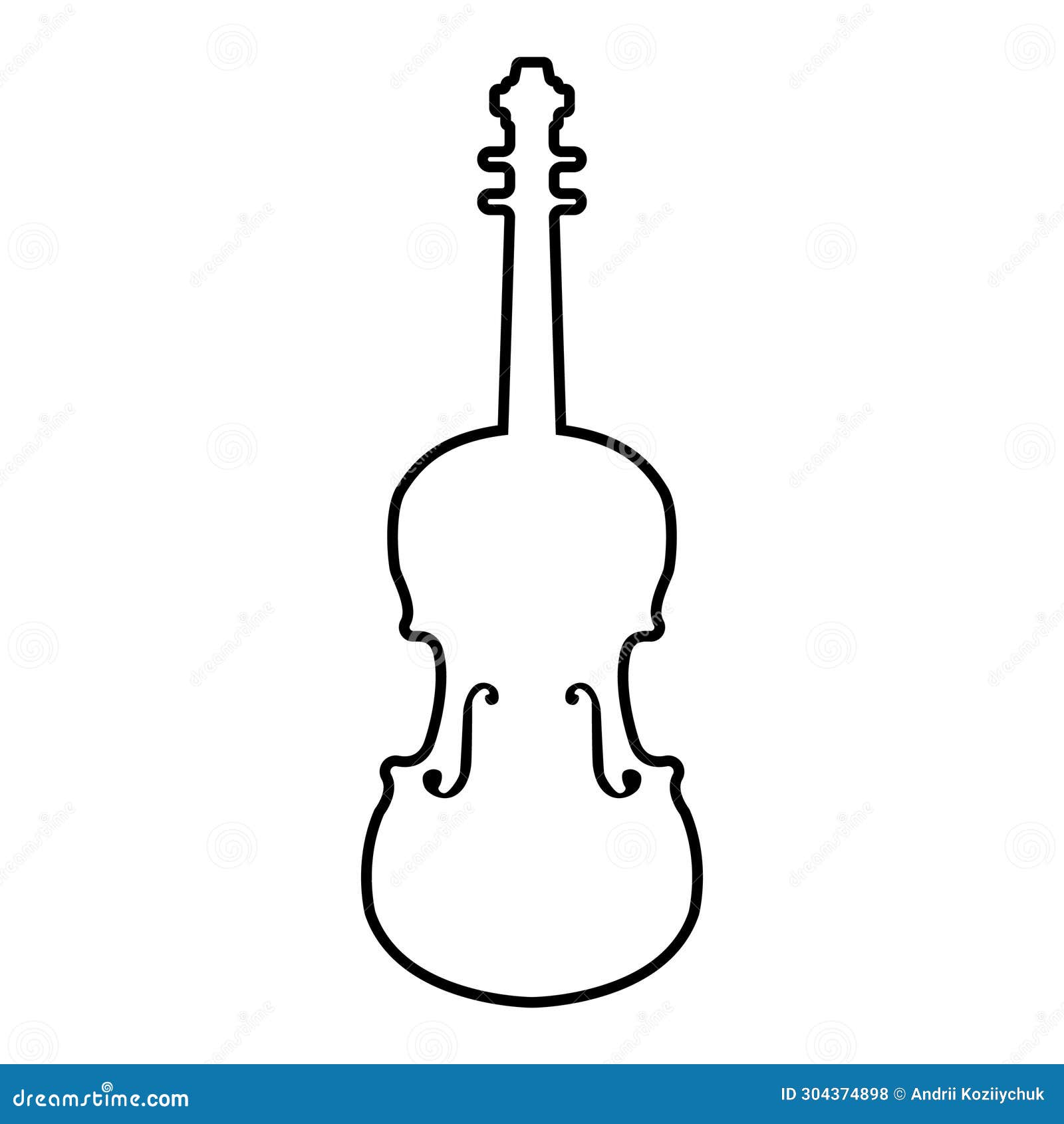 Violin Vector Icon. Outline Violin Vector. Musical String Instrument ...