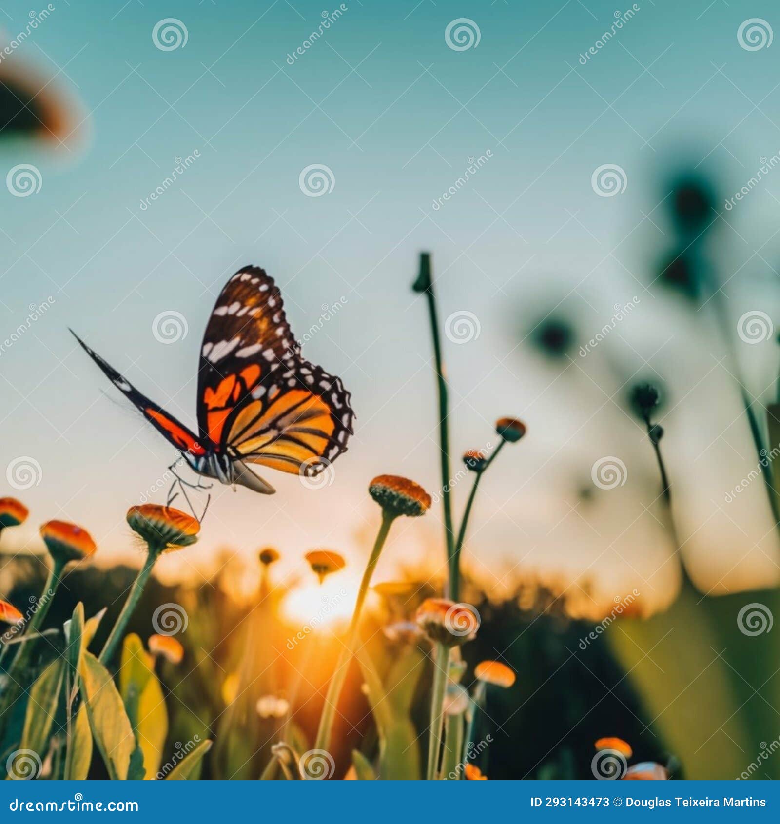 Illustration Using Butterflies To Represent the Transformation and ...