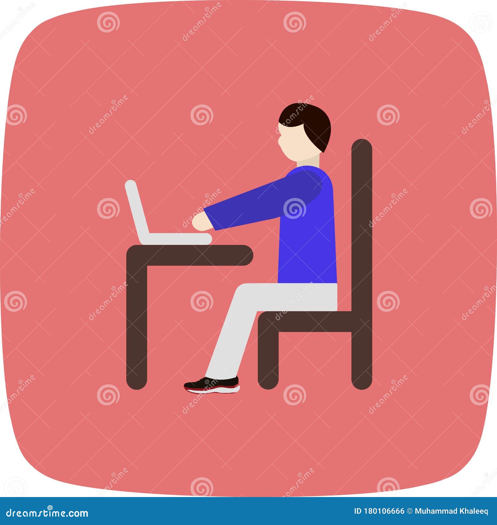 Illustration Using Laptop Icon for Personal and Commercial Use. Stock ...