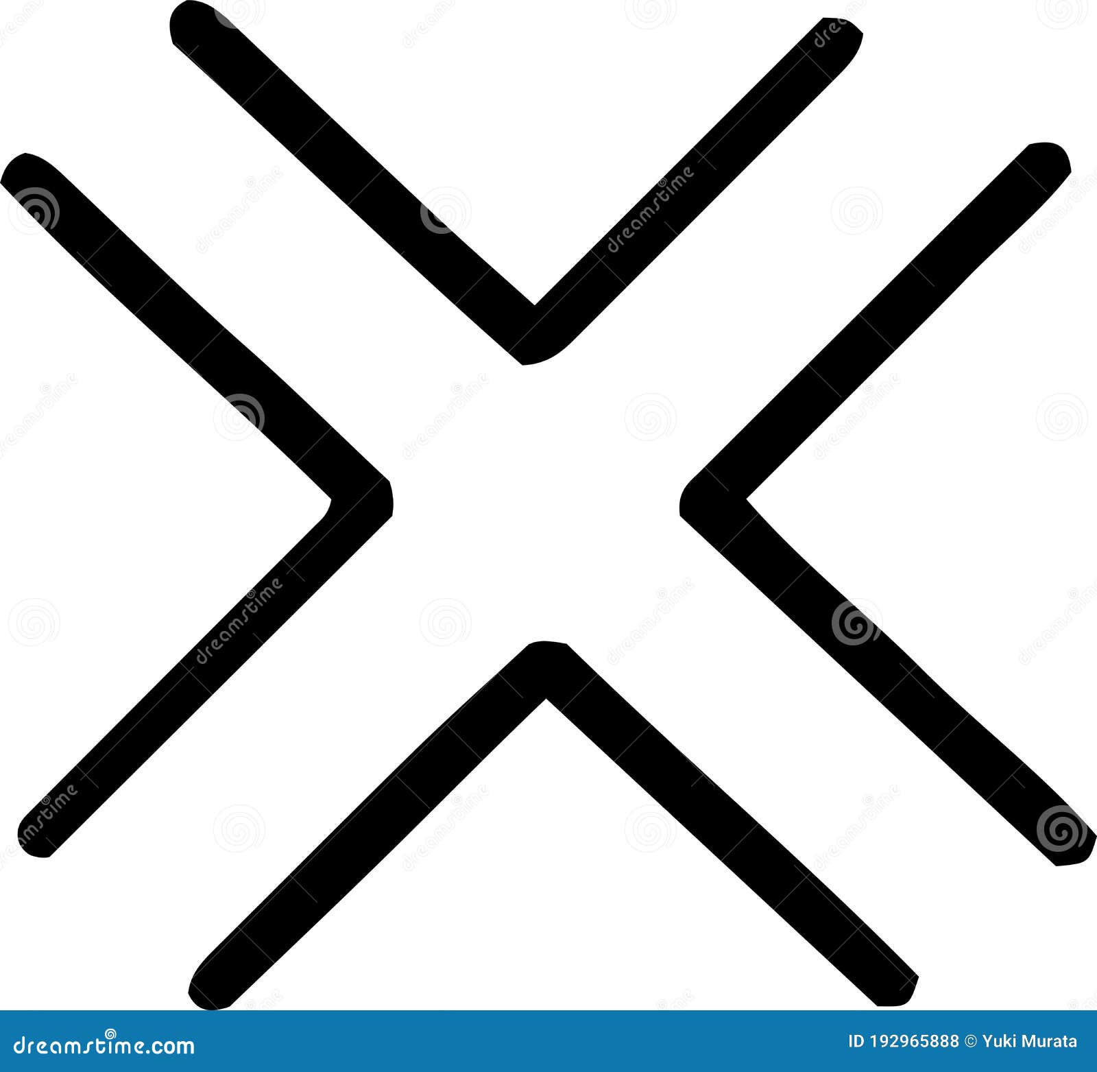 Variation of Handwritten Anger Mark Stock Vector - Illustration of ...