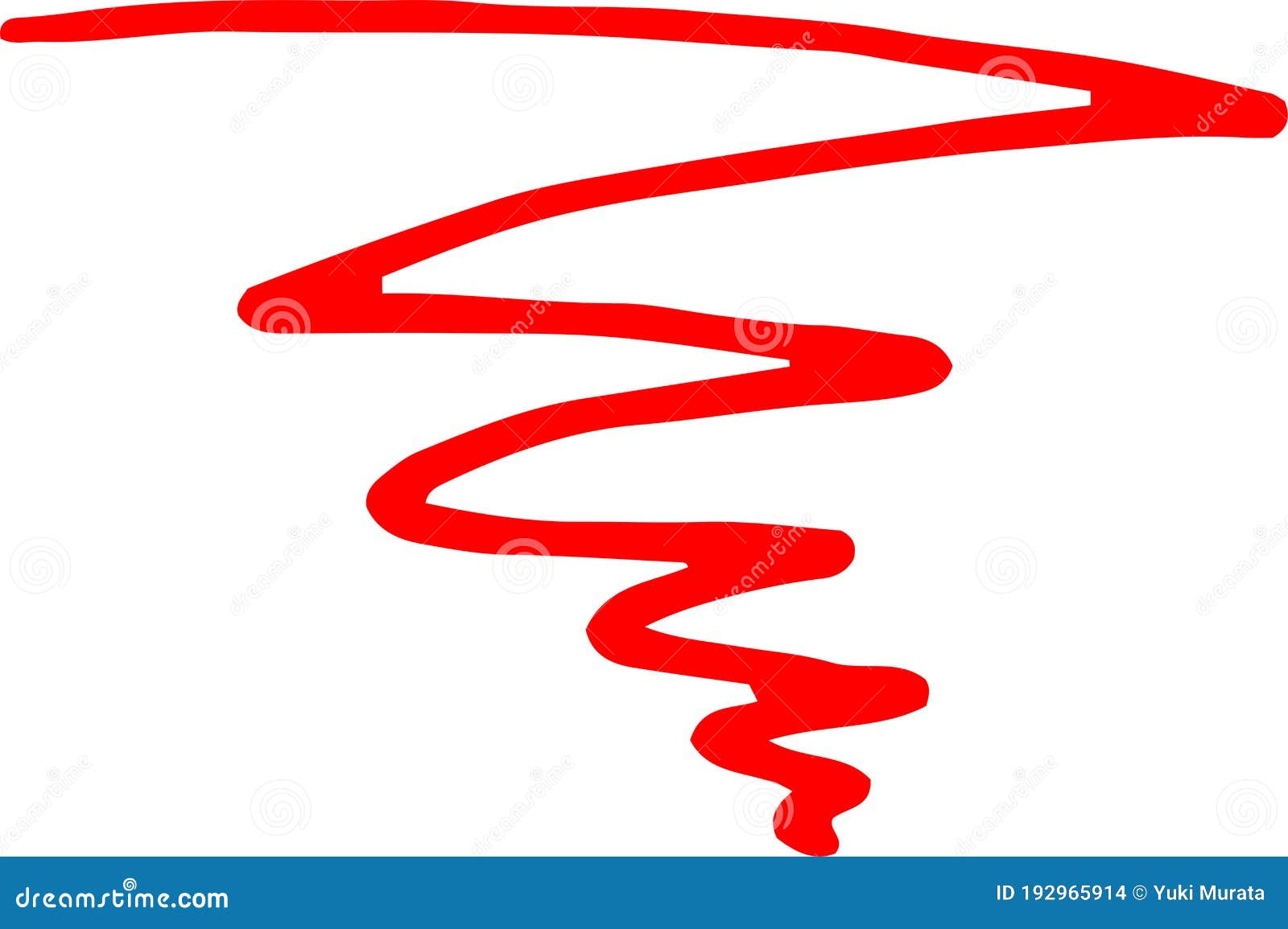 Variation of White Handwritten Red Anger Mark Stock Vector ...
