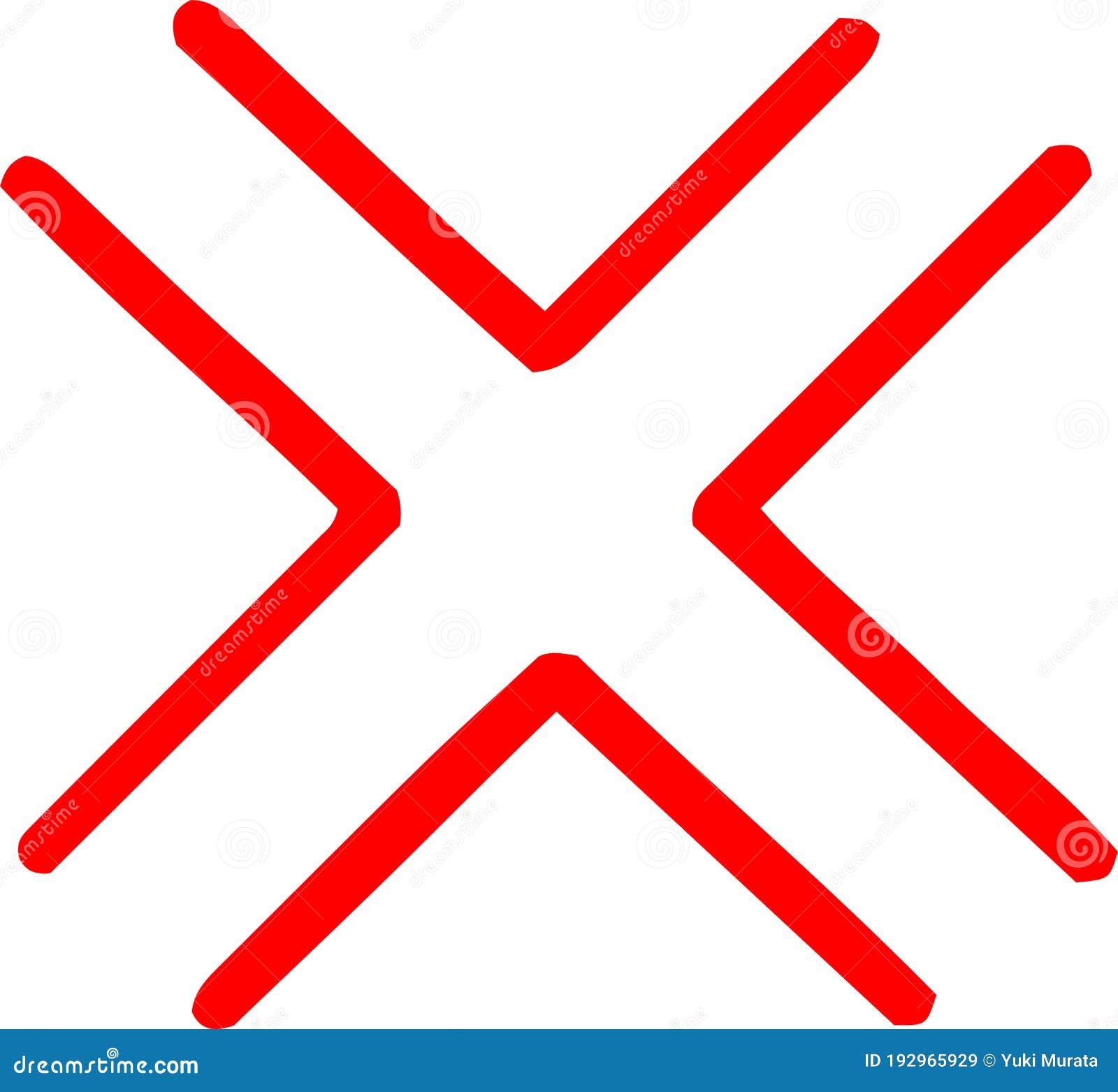 Variation of White Handwritten Red Anger Mark Stock Vector ...