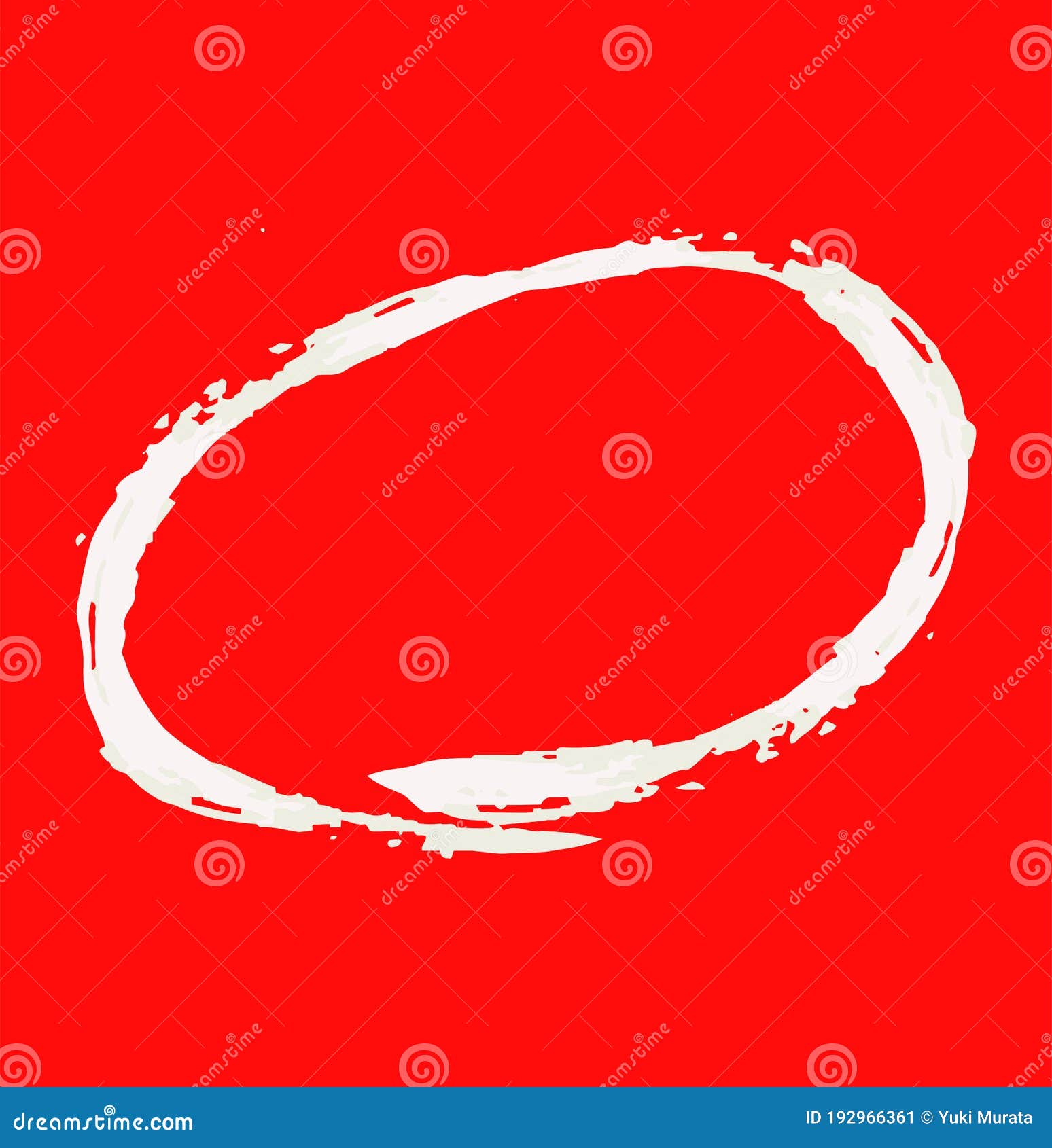 Variation of Handwritten White Brush Circle Stock Vector - Illustration ...