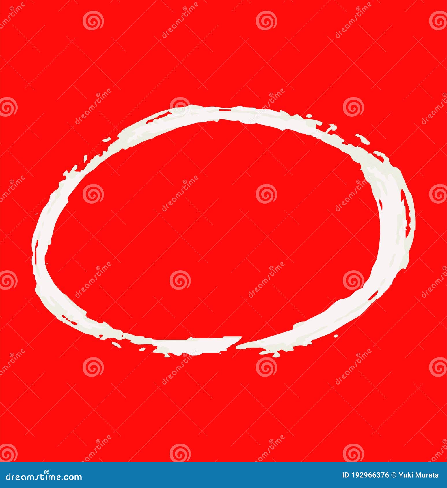 Variation of Handwritten White Brush Circle Stock Vector - Illustration ...