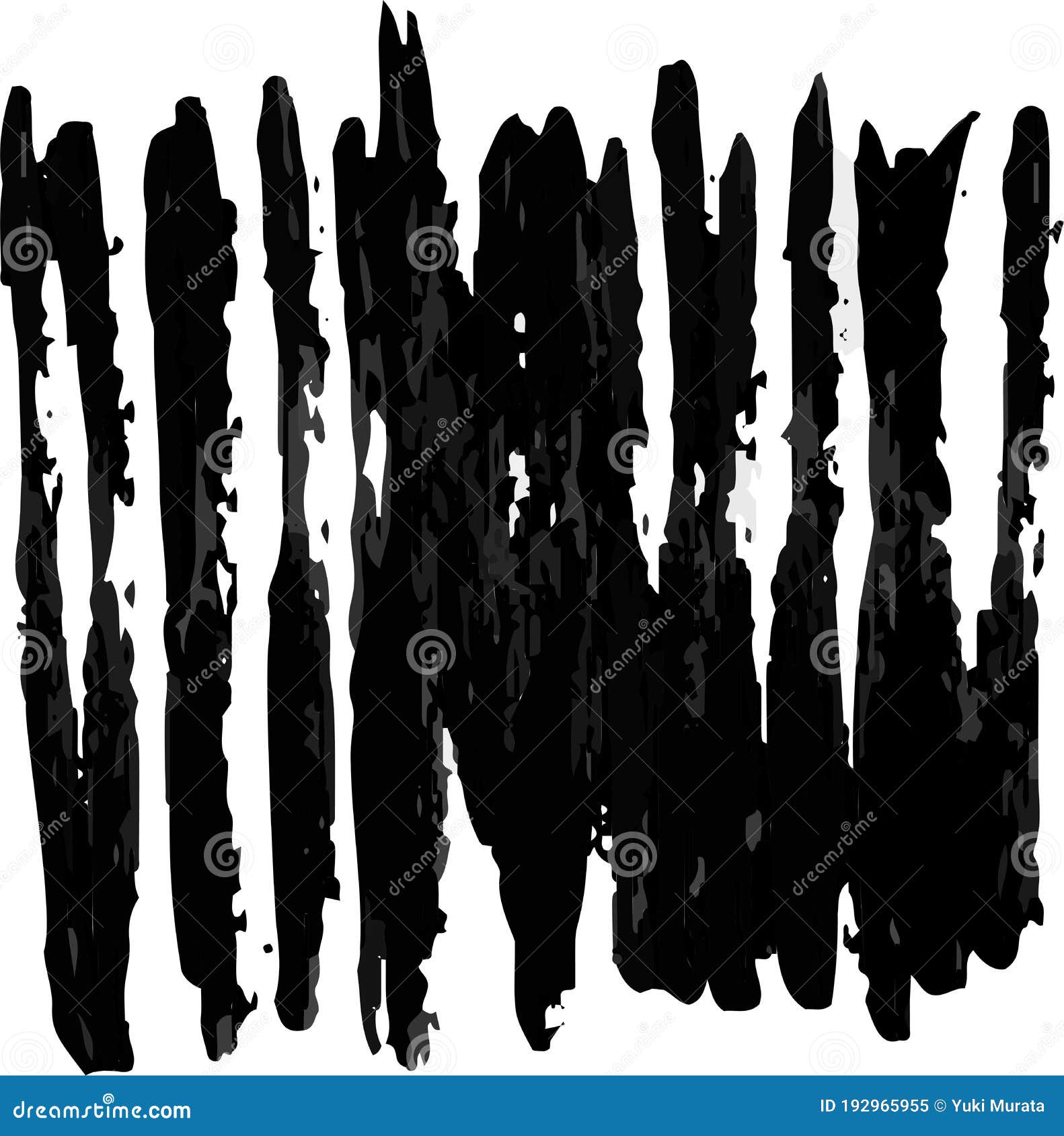 Variation of Handwritten Vertical Brush Line Stock Vector ...