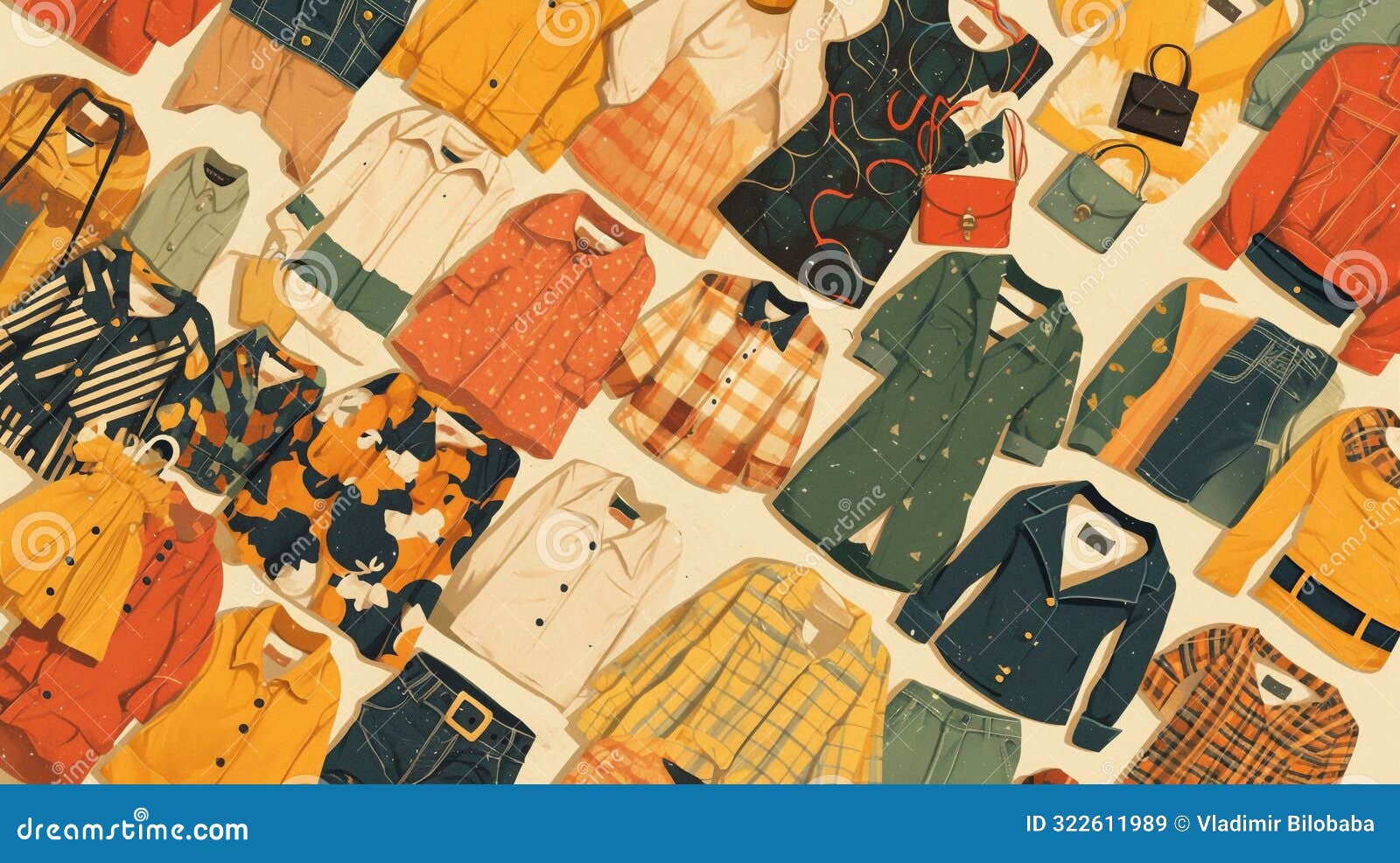 Colorful clothing pattern stock illustration. Illustration of repeating ...