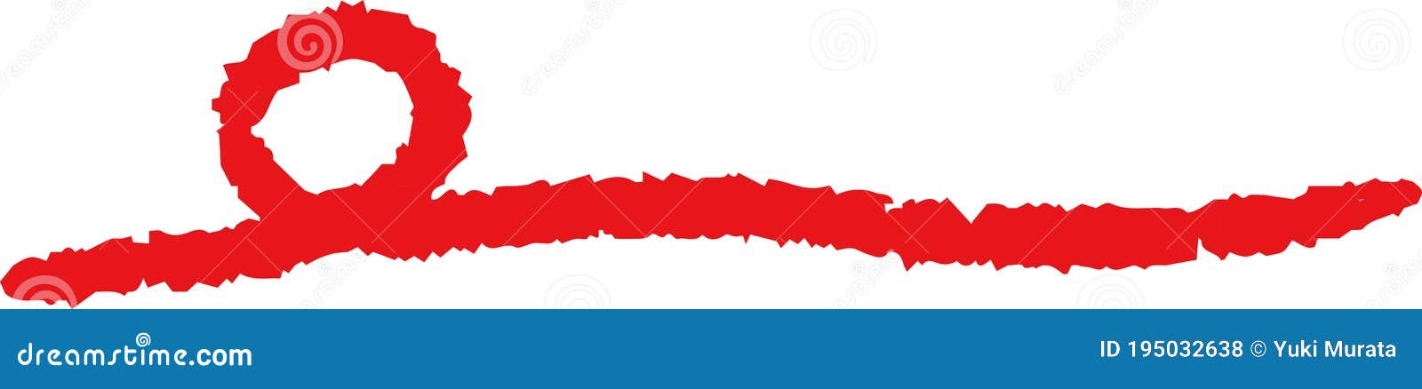 Various Red Lines Drawn with a Pencil Stock Vector - Illustration of ...