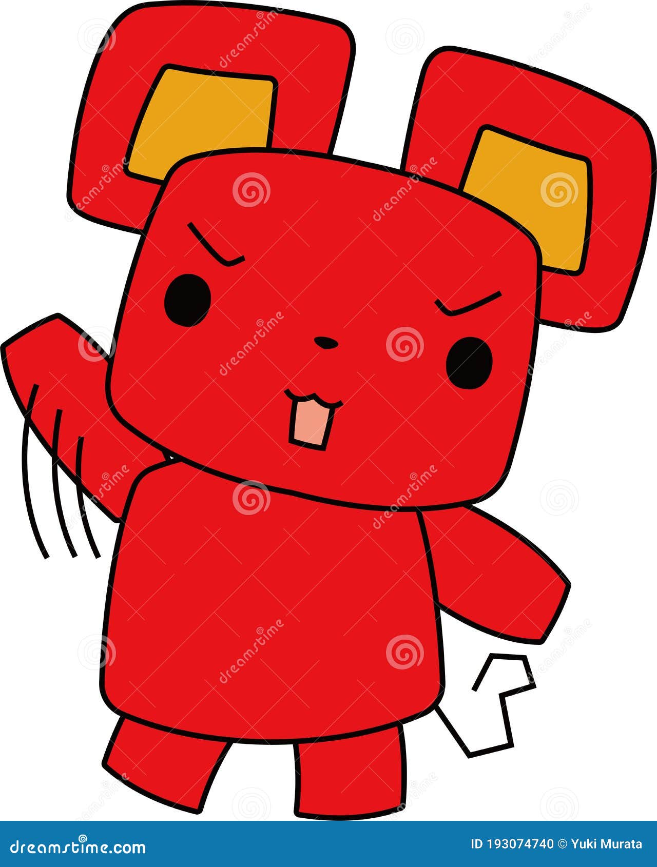 Various Red Mouse Character Stock Vector - Illustration of character ...