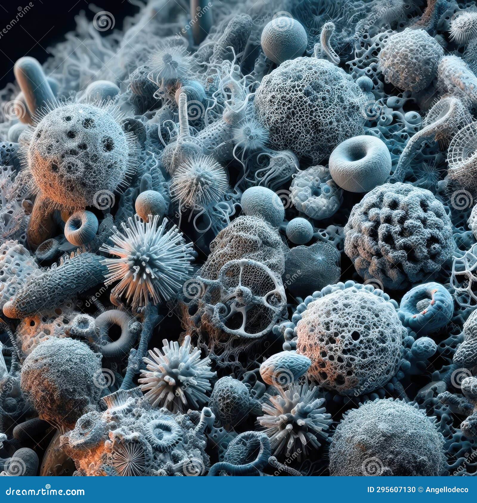 Illustration of Various Types of Microrganisms, Viruses, Microbes and ... Illustration of Various Types of Microrganisms, Viruses, Microbes and ...