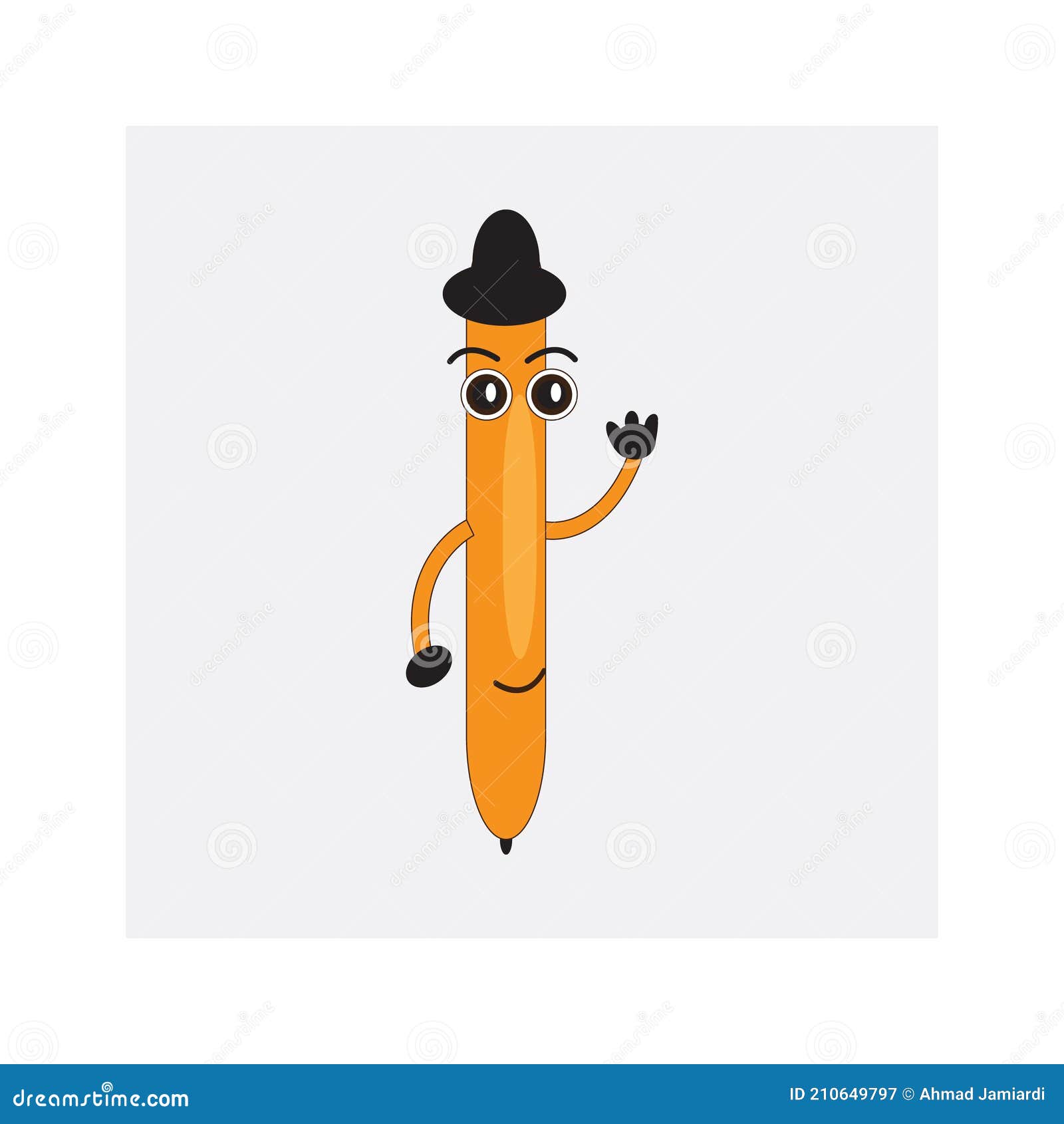 Illustration Vector of a Animation Cool Pen Stock Vector - Illustration ...