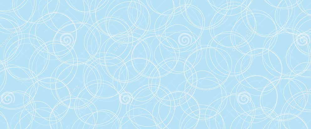 Illustration of Vector Background with Blue Colored Circle Pattern ...