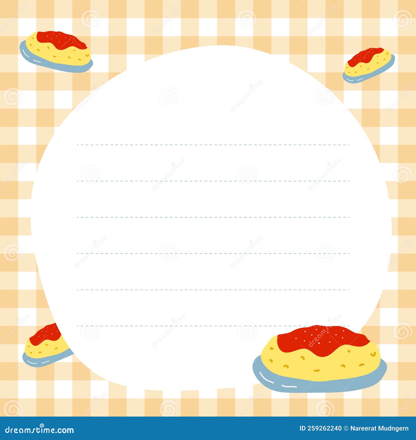 Vector paper notes stock vector. Illustration of stationery - 259262240