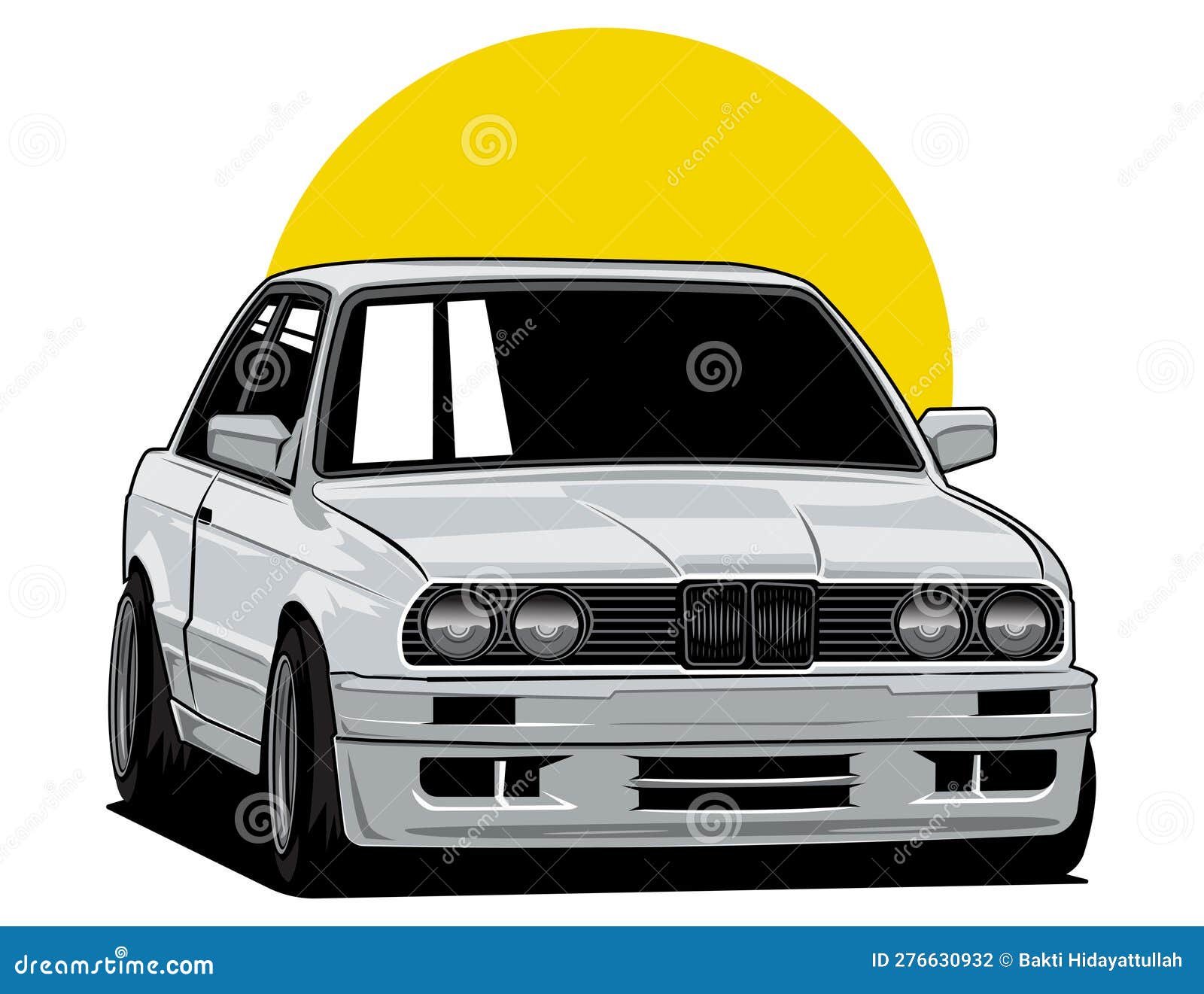 Illustration Vector of 90s Famous Car Design Graphic Concept Stock ...