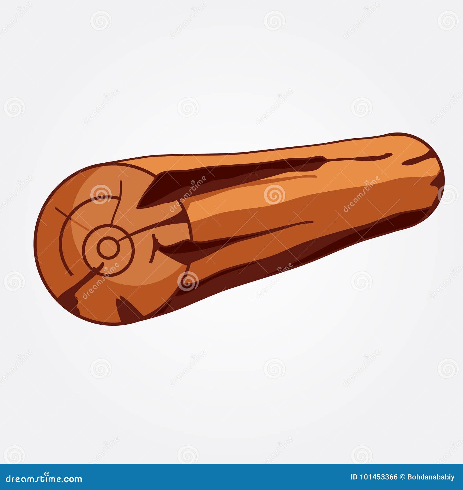 Illustration Vector Cartoon Log Stock Vector - Illustration of clipart ...