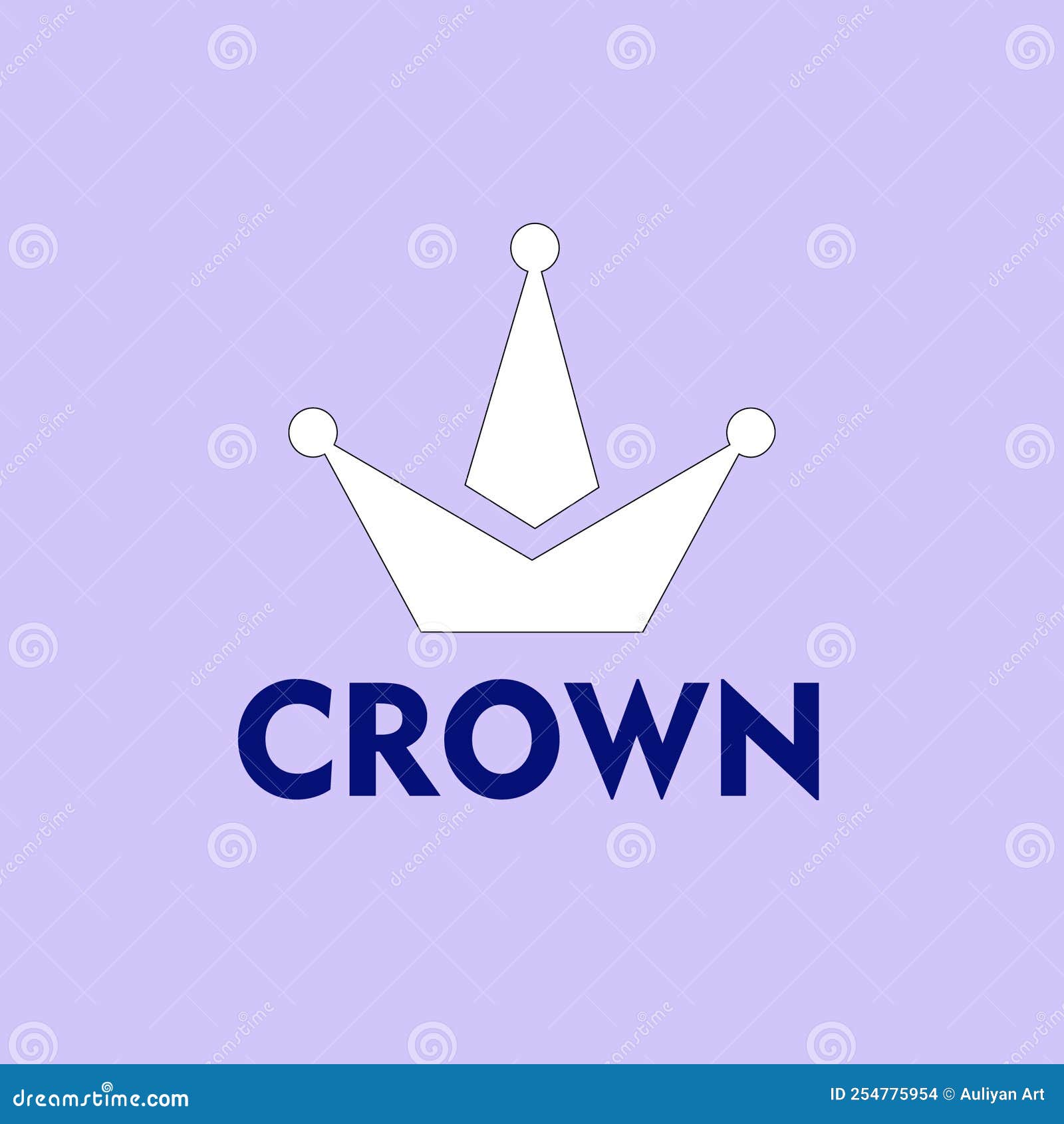 Illustration Vector of Crown Logo. Crown Logo Vector Template. Simple ...
