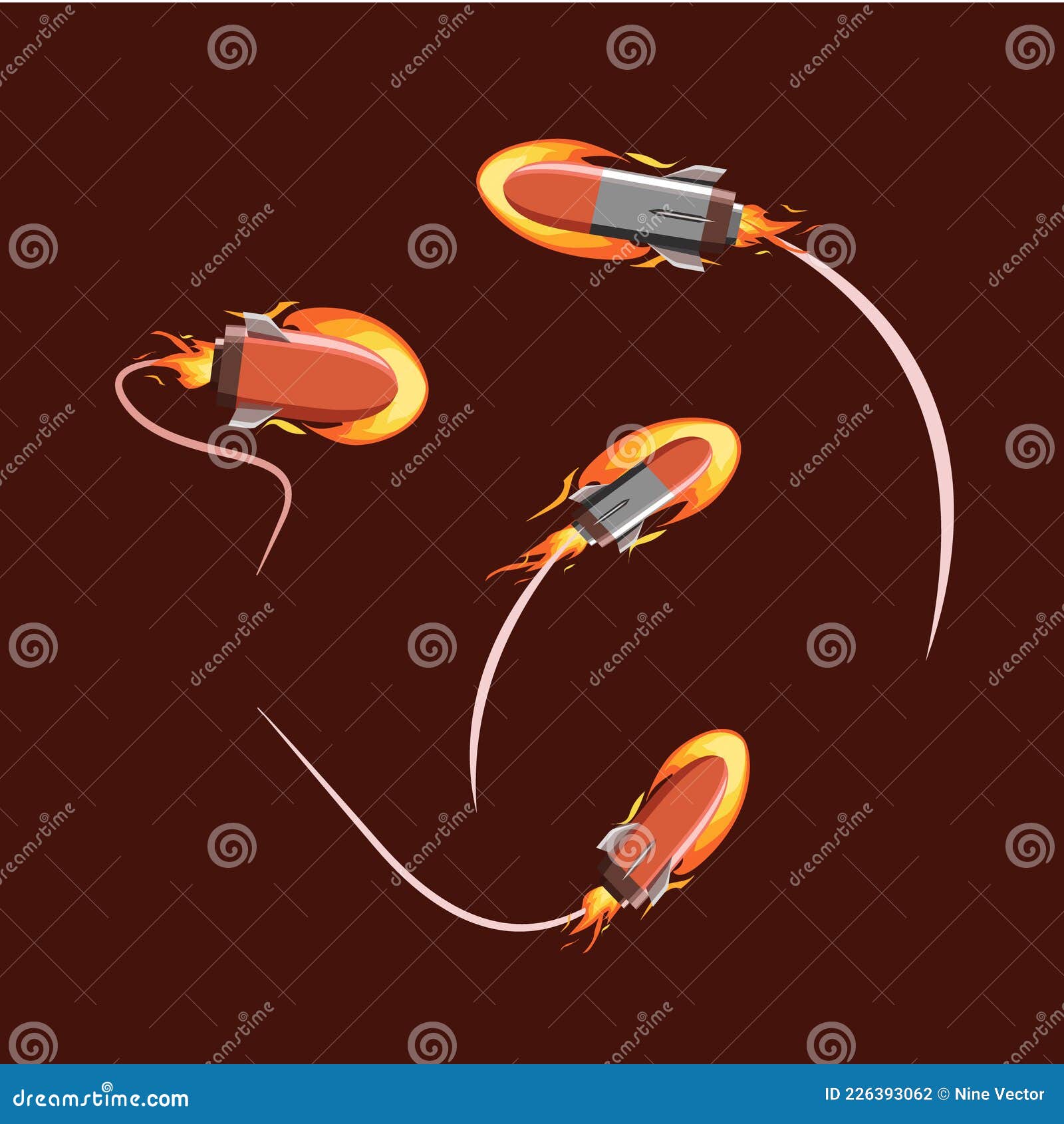 Illustration Vector Dangerous Nuclear Weapons Stock Vector ...