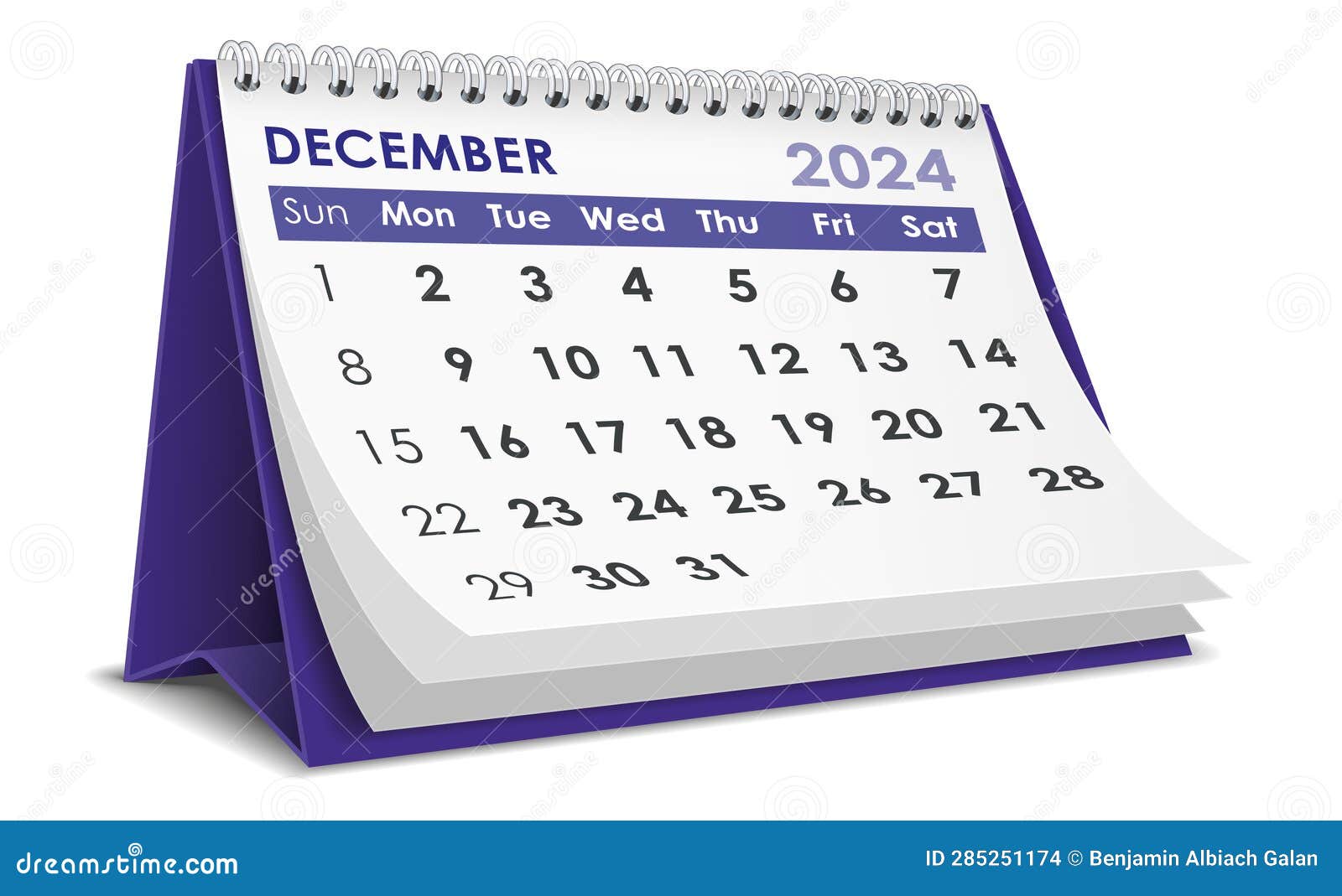 December 2024 Template- Desk Calendar 2024 Year Template, Wall Calendar ...