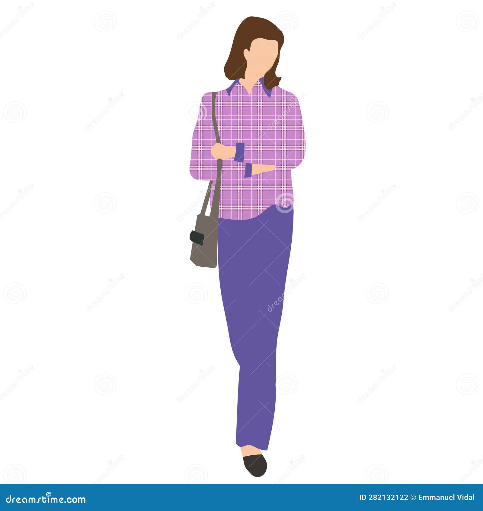 Standing Woman 72 Vector Illustration Stock Photo - Illustration of ...
