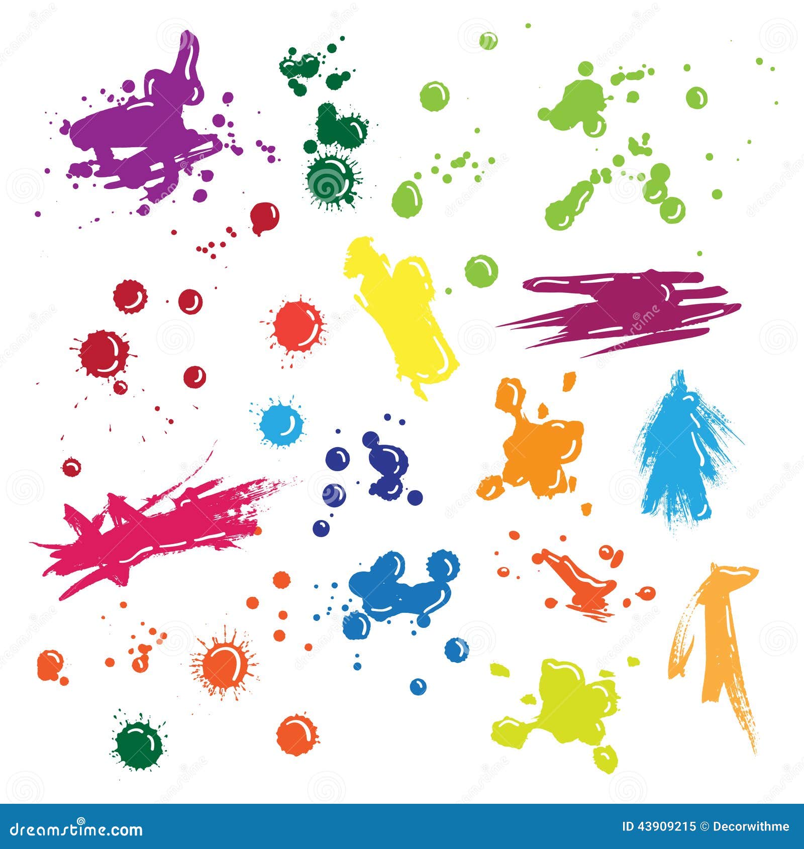 Illustration of Vector Drops Set Stock Vector - Illustration of bedaub ...