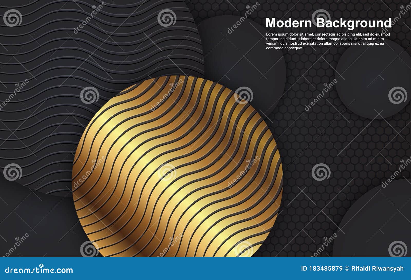 Illustration Vector Graphic of Abstract Background Modern Black Color ...