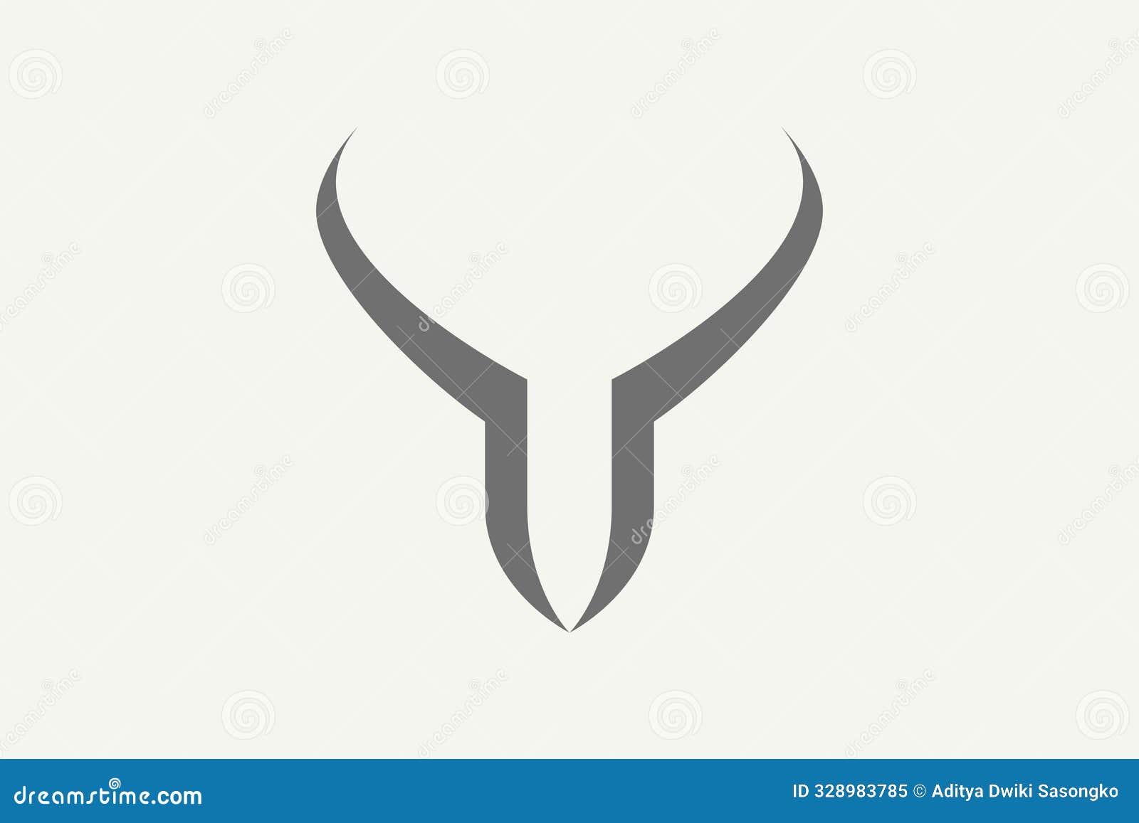 Abstract bull head stock vector. Illustration of clothing - 328983785