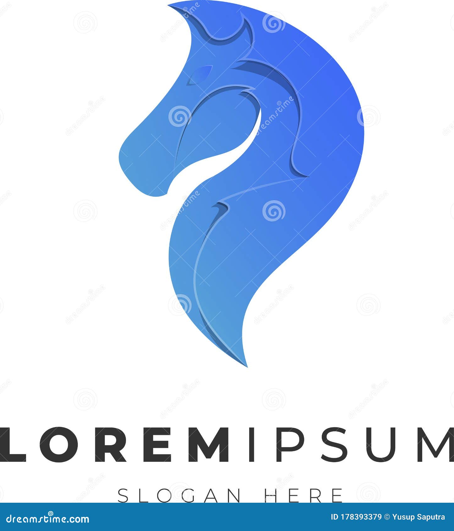 Illustration Vector Graphic of Abstract Horse Logo Stock Vector ...