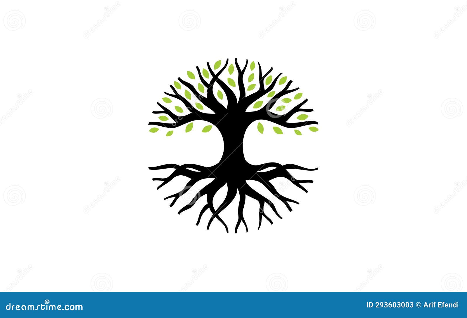 Illustration Vector Graphic of Abstract Life Root on White Background ...