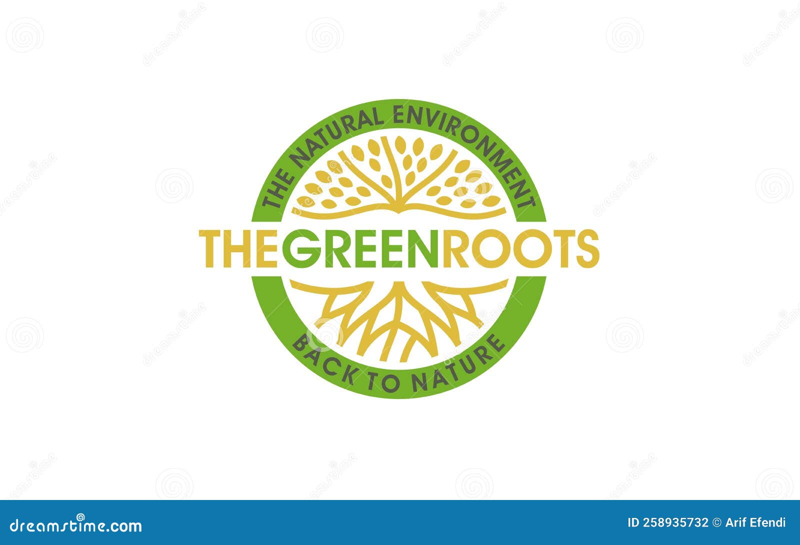 Illustration Vector Graphic of Abstract Life Root on White Background ...