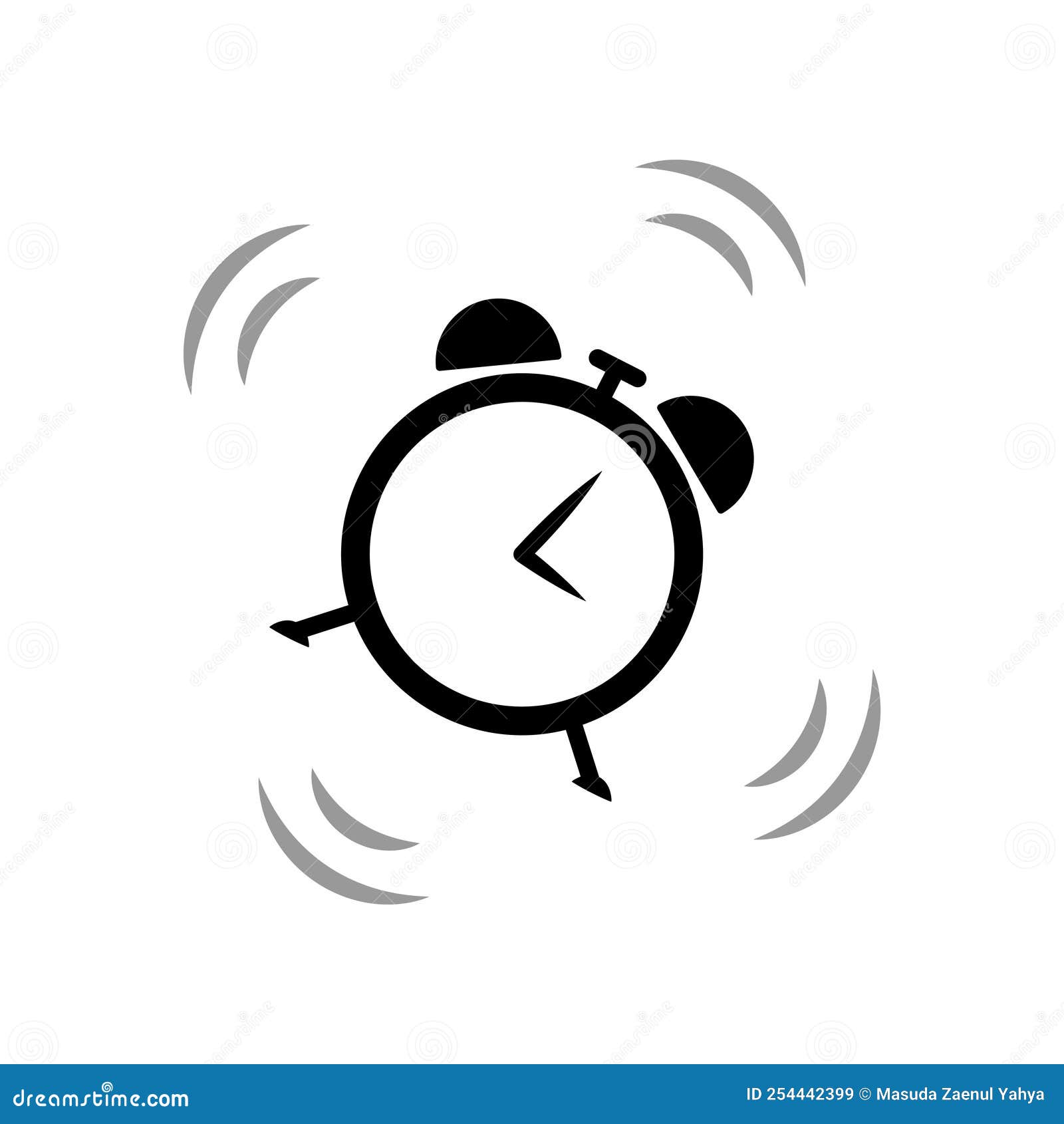 Alarm clock icon template stock vector. Illustration of reminder ...