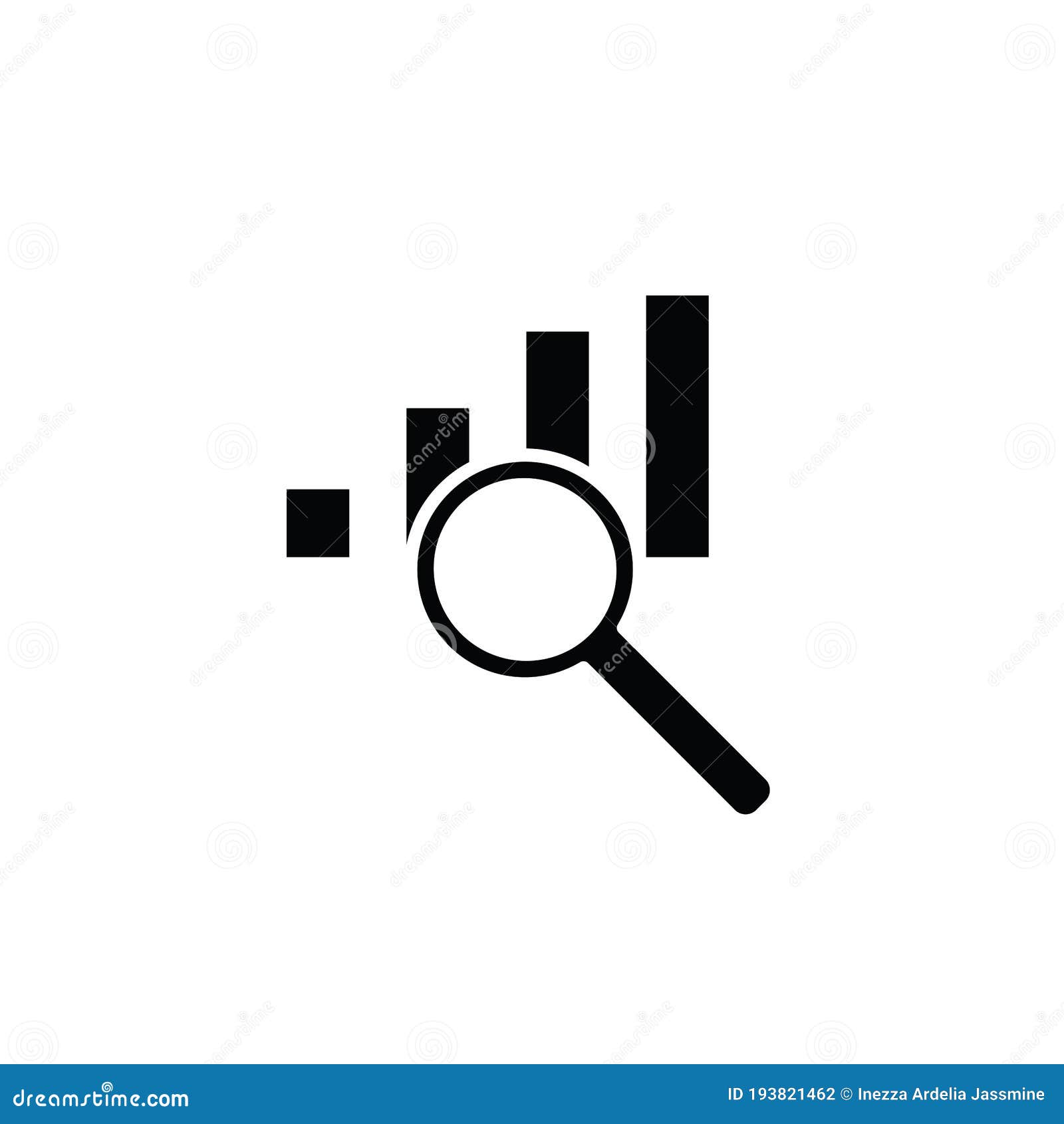 Analysis Icon, Illustration Design Template Stock Vector - Illustration ...