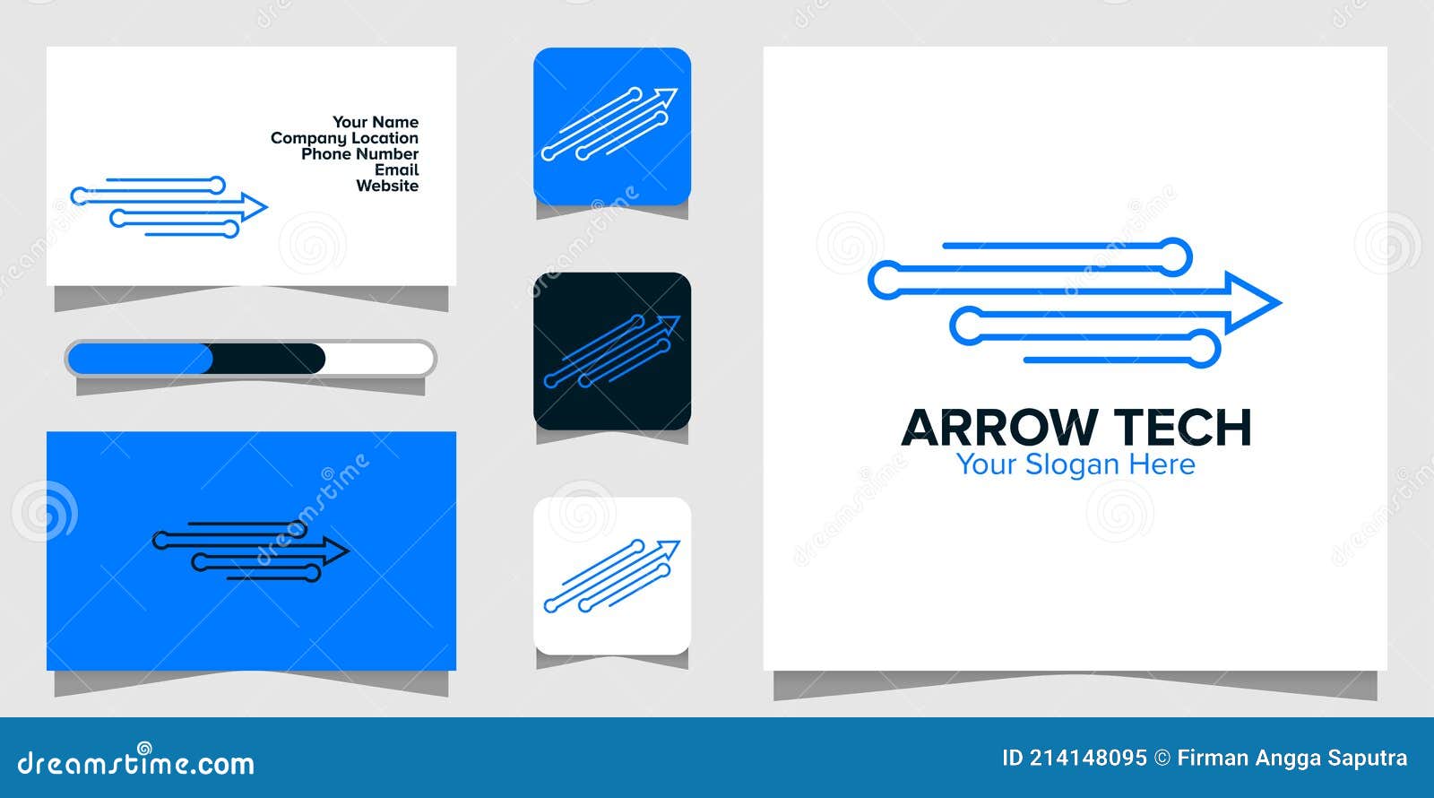 Illustration Vector Graphic of Arrow Tech Logo Stock Vector ...