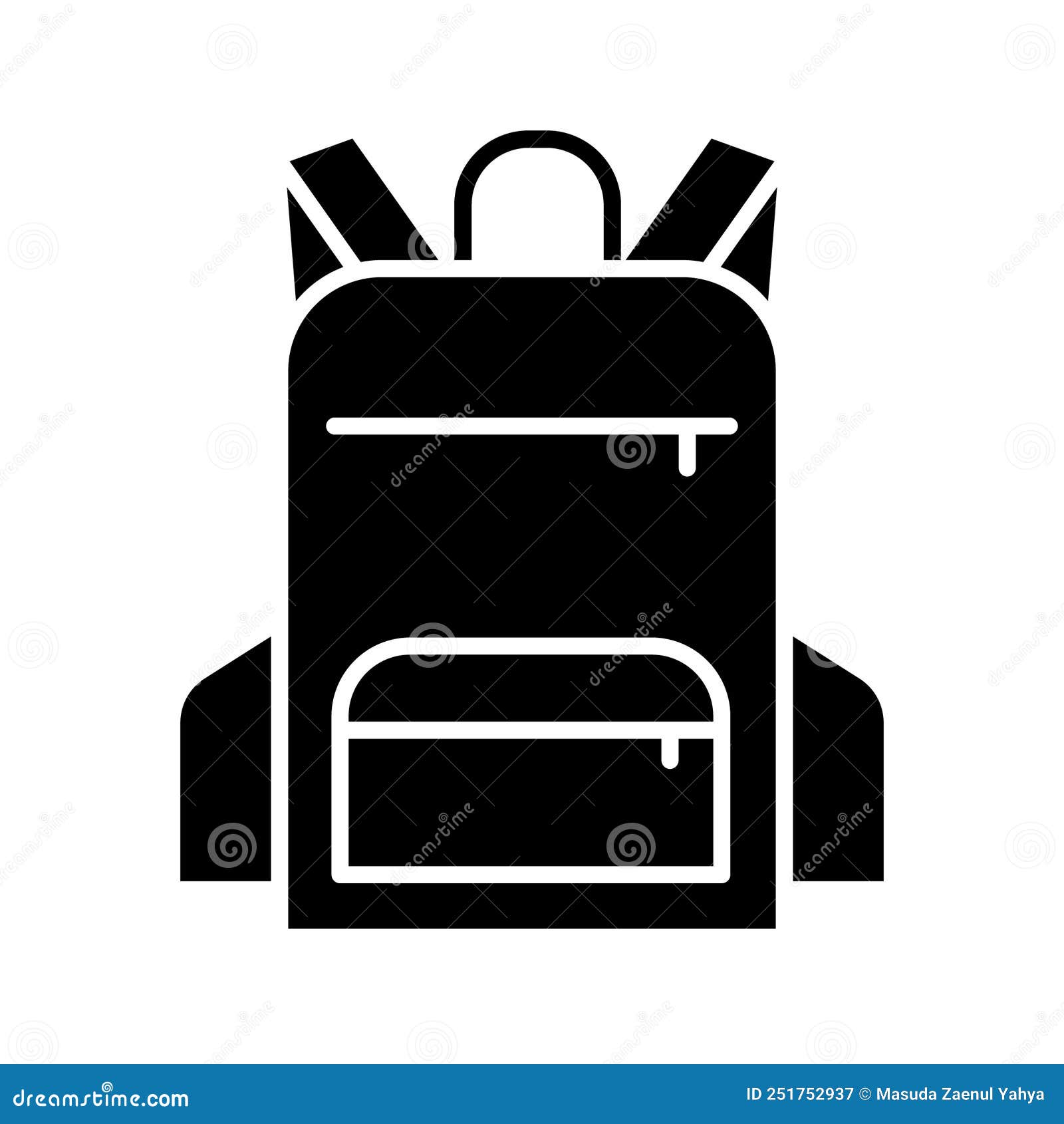 Illustration Vector Graphic of Backpack Icon Template Stock Vector ...