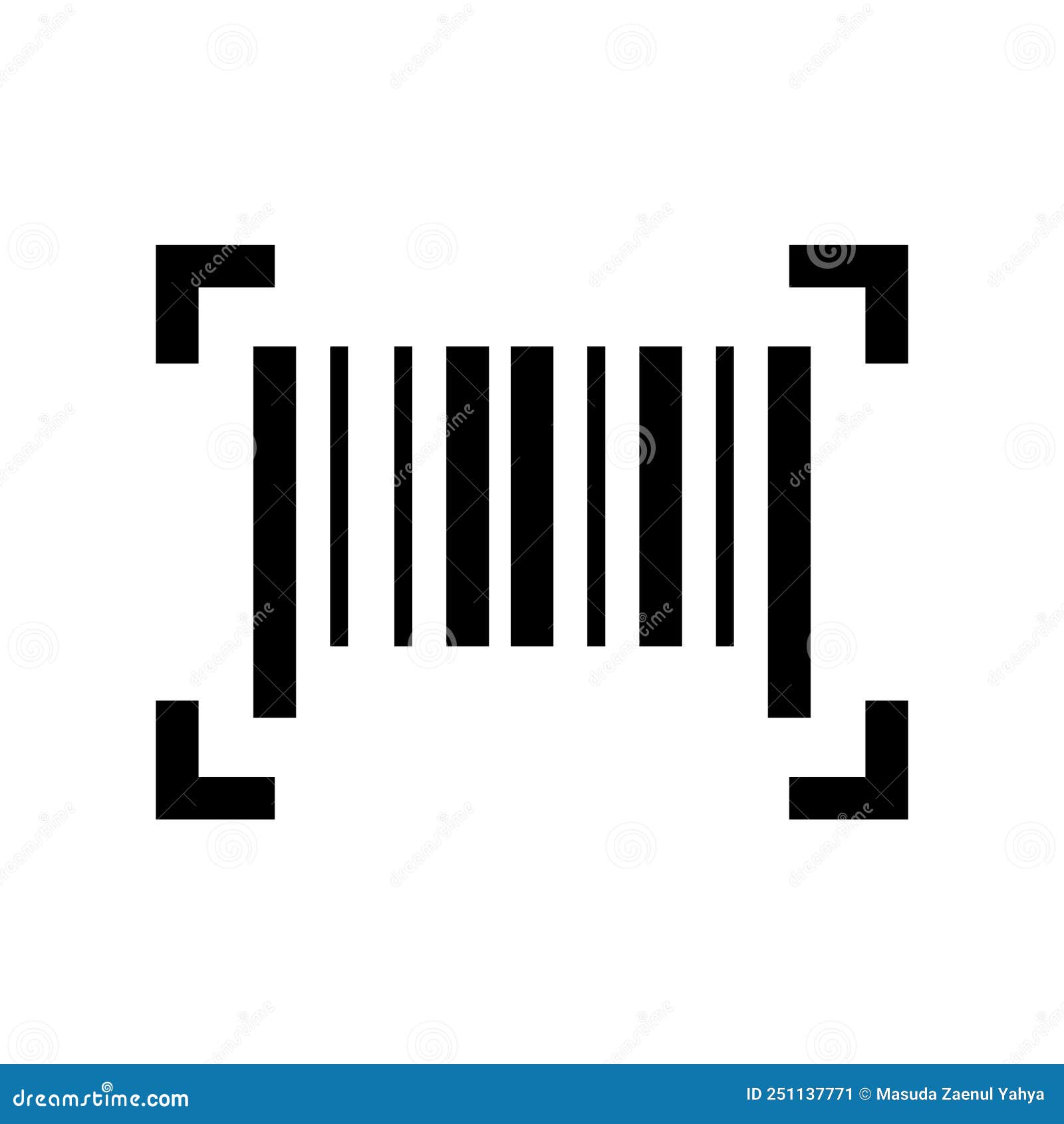Illustration Vector Graphic of Bar Code Icon Design Stock Vector ...