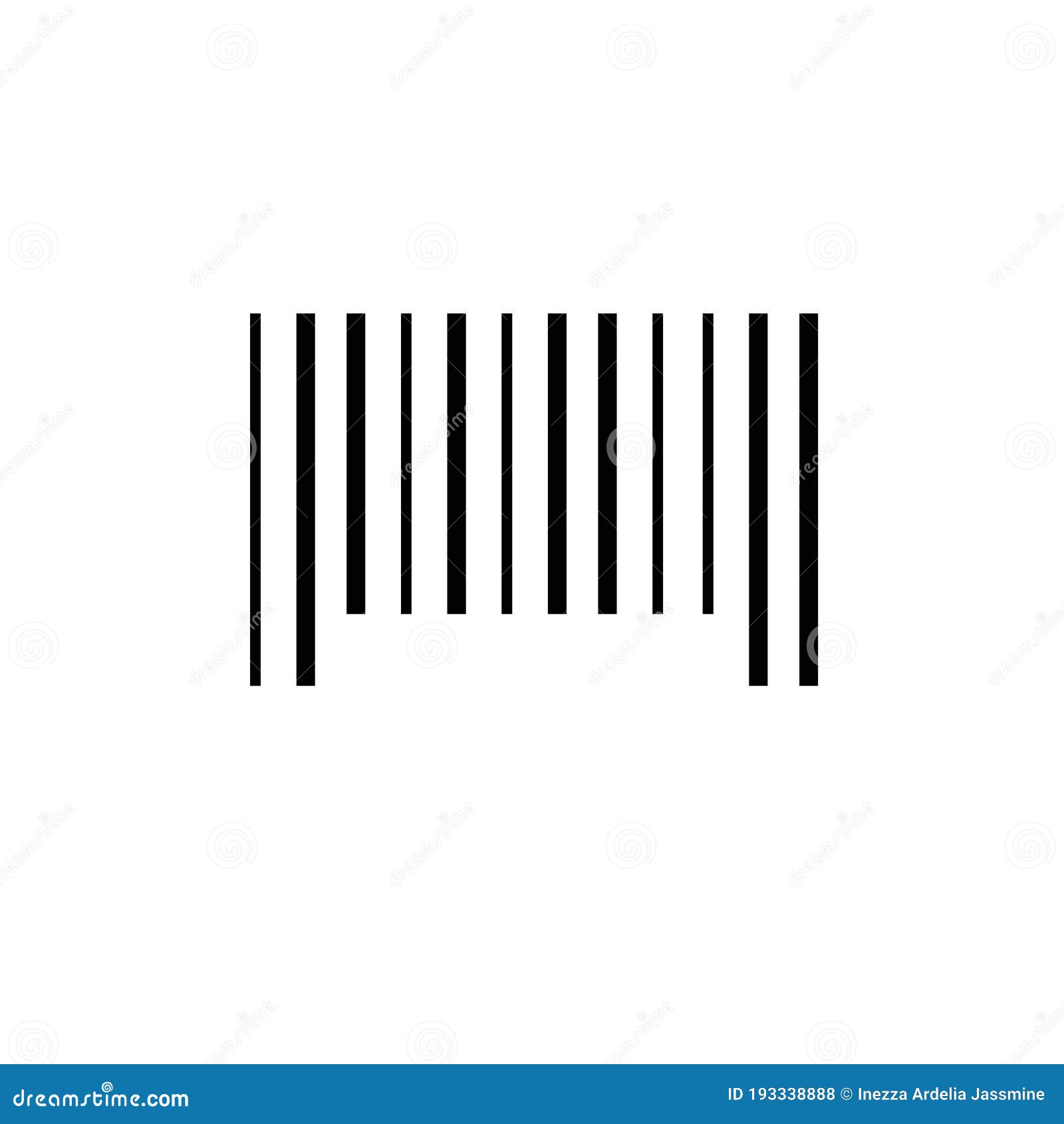Barcode Icon, Illustration Design Template Stock Vector - Illustration ...
