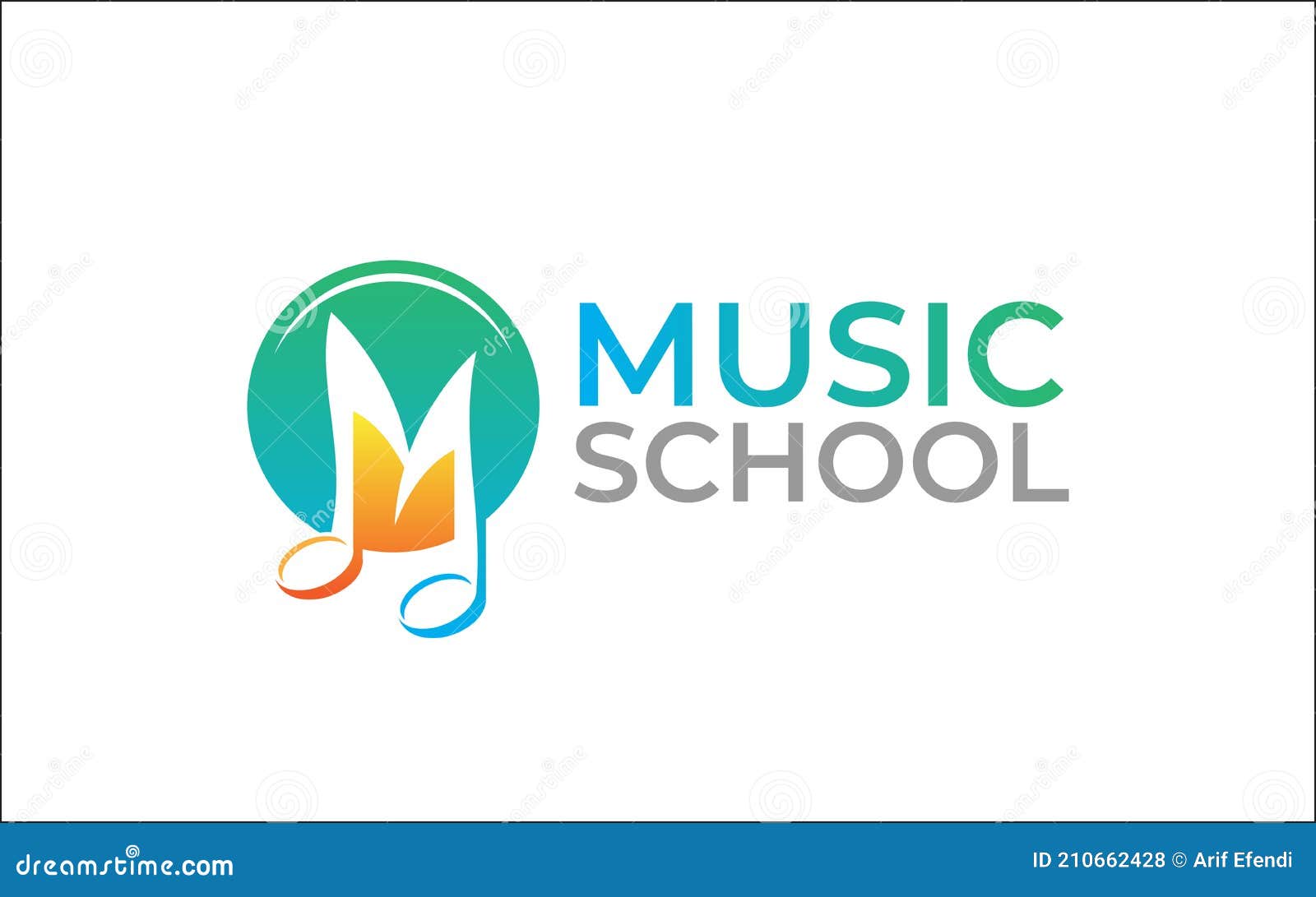Illustration Vector Graphic of the Best Music School Logo Design ...